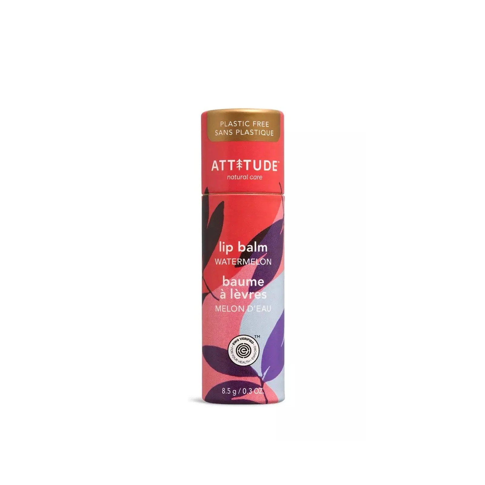 ATTITUDE Leaves Bar Lip Balm Watermelon 8.5g (0.3oz) UK