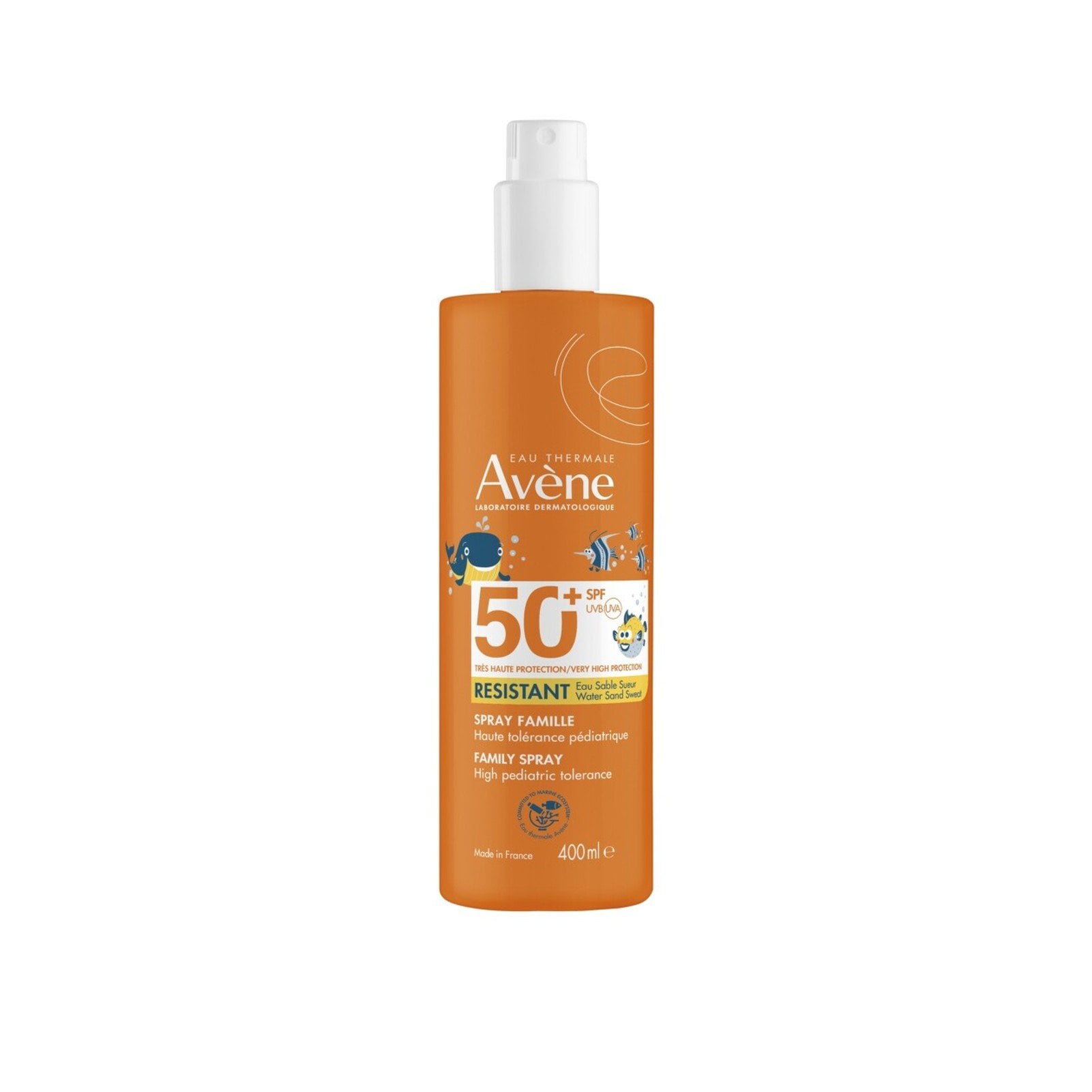 Avène Sun Very High Protection Resistant Family Spray SPF50+ 400ml (13 ...