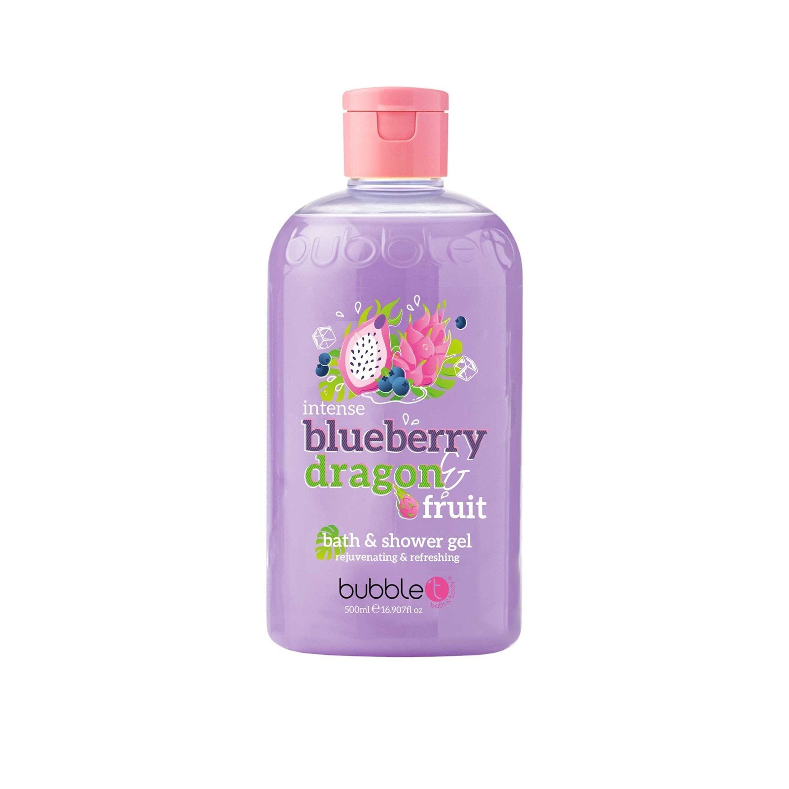 Bubble T Intense Blueberry & Dragon Fruit Bath & Shower Gel 500Ml Lietuva
