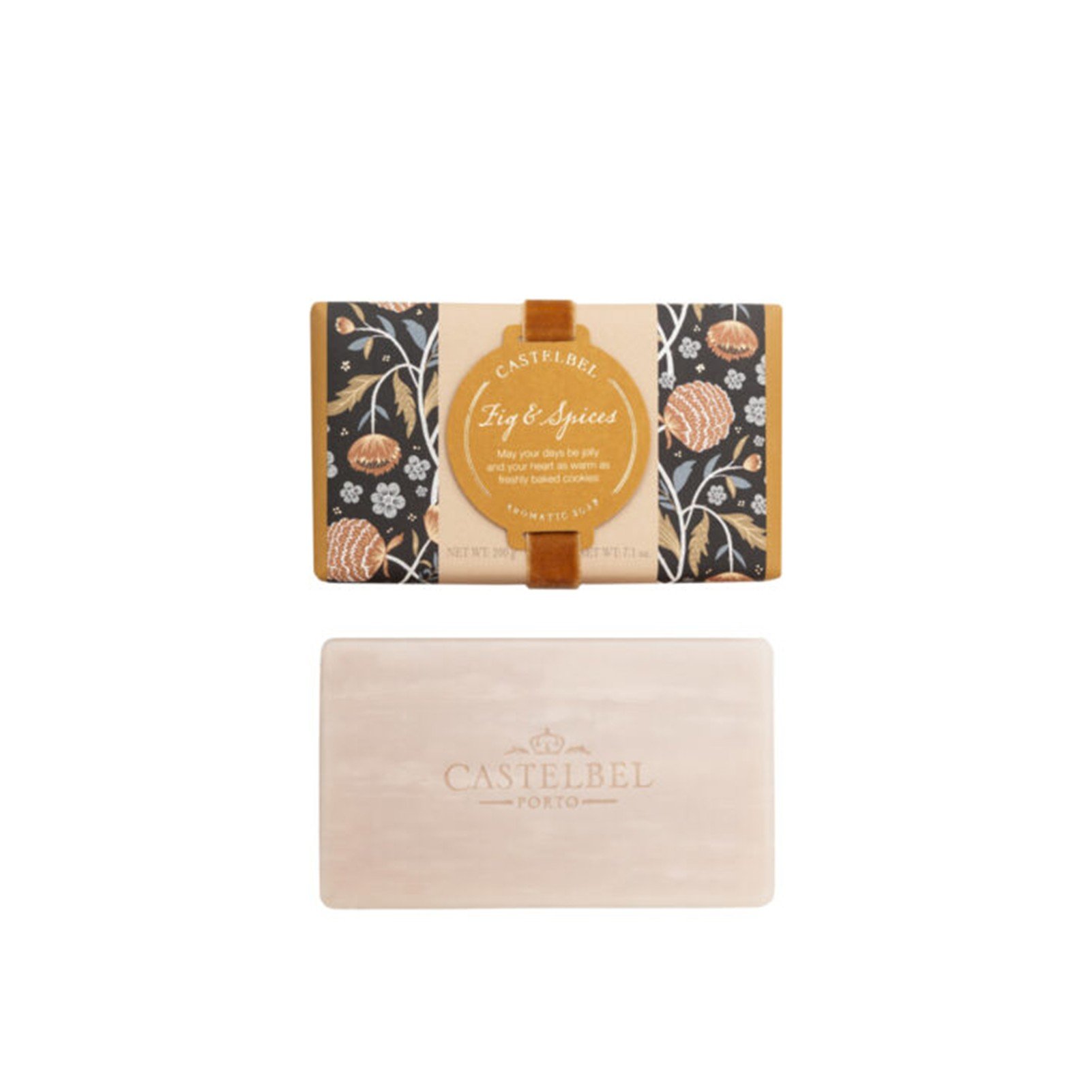 Castelbel Fig & Spices Soap Bar 200g (7.1oz) USA