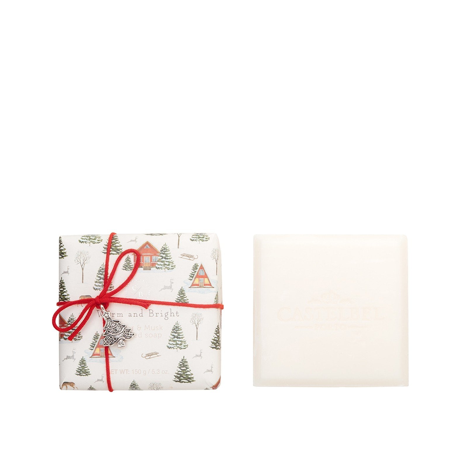 Castelbel Warm and Bright Cedar & Musk Soap Bar 150G (5.3Oz) Estados Unidos