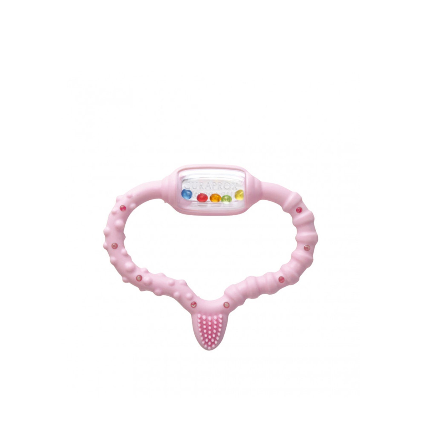 Curaprox Baby Walking Senses Teething Ring 0-24 Months Pink USA