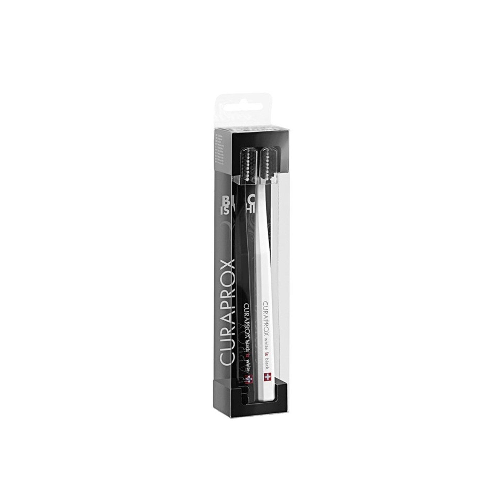 Curaprox Black Is White Toothbrush Black/White x2 USA