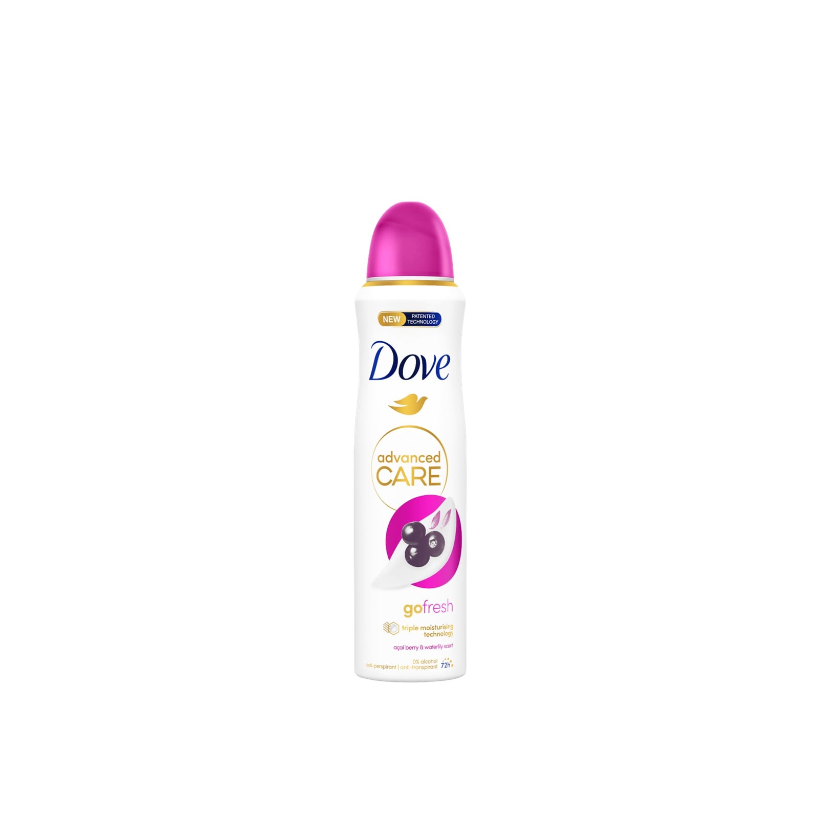 Dove Advanced Care Go Fresh Açai Berry & Waterlily Scent 72h Anti ...