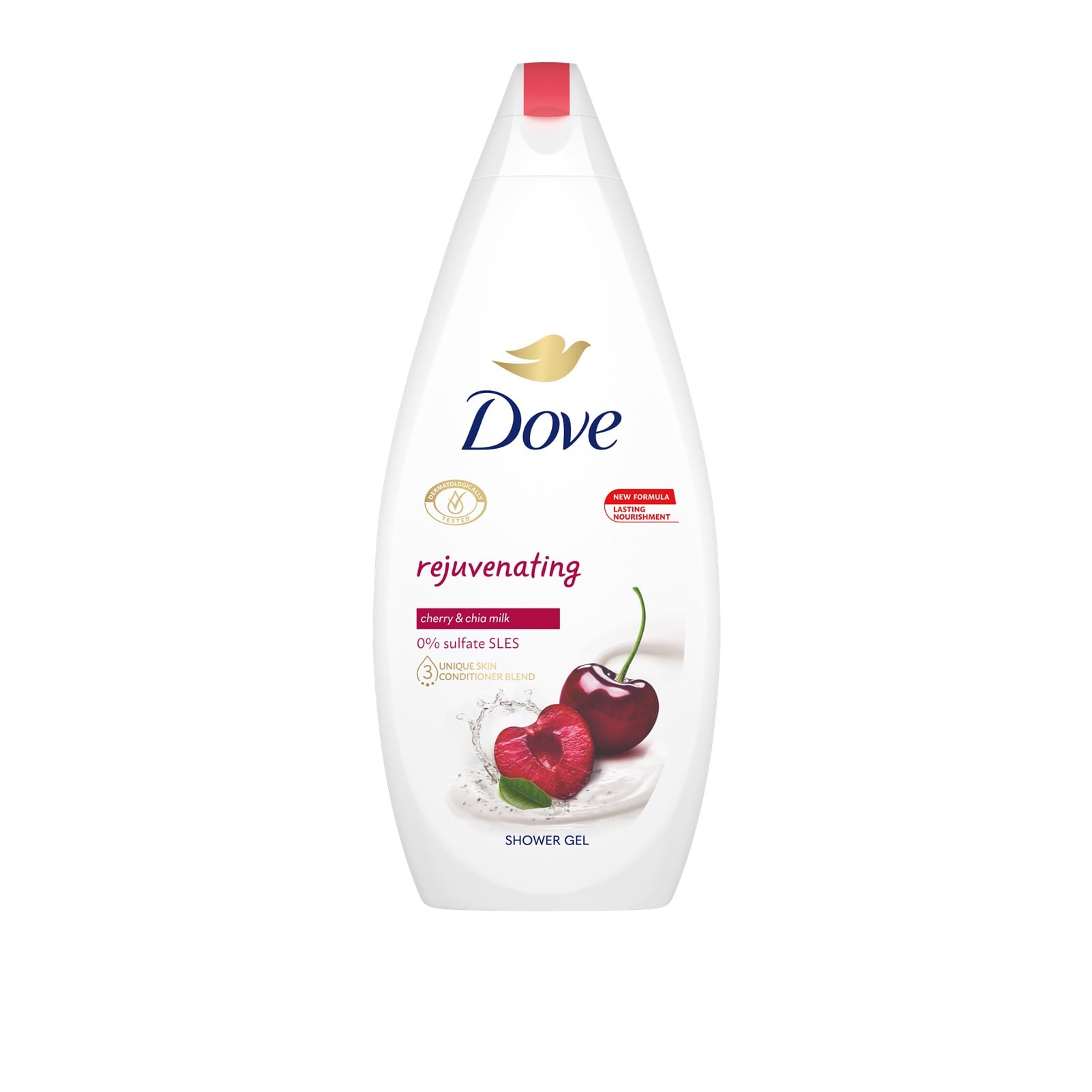 Dove Rejuvenating Cherry & Chia Milk Shower Gel 720ml (24.3 fl oz) USA