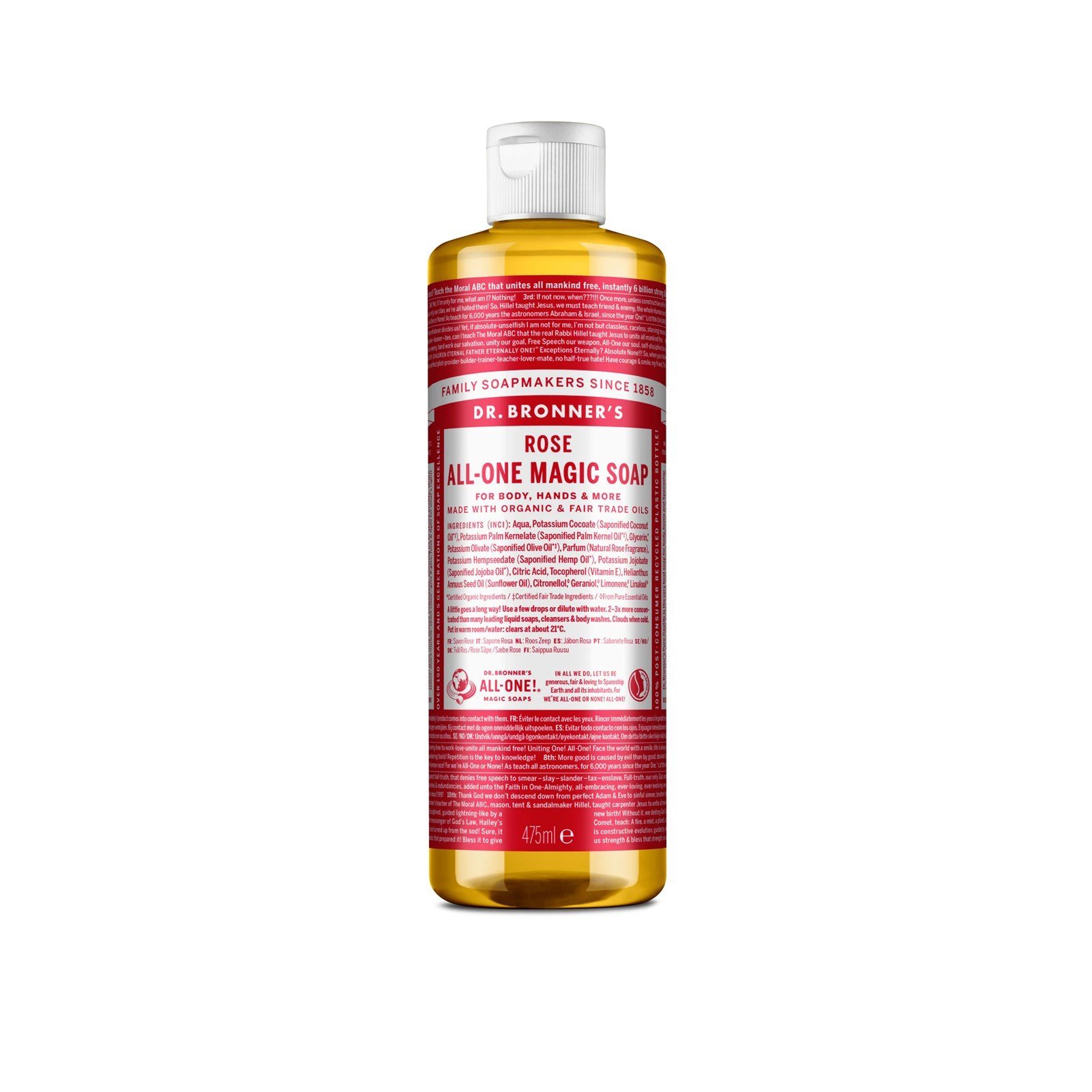 Dr. Bronner's All-One Magic Soap Rose 475ml UAE