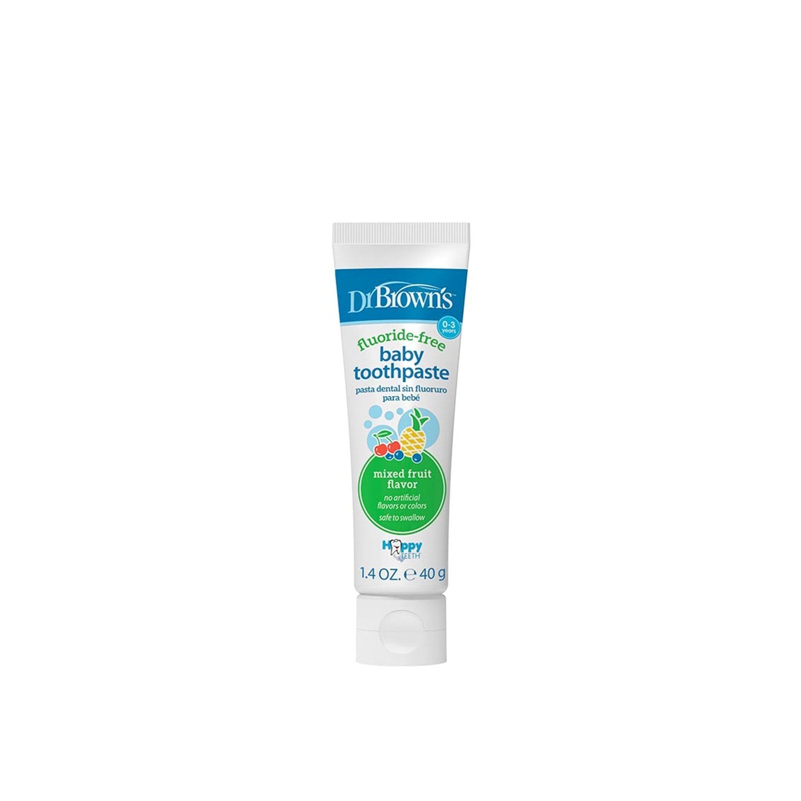 Dr. Brown’s Natural Baby Toothpaste Mixed Fruit Flavor 0-3 Years 40g ...