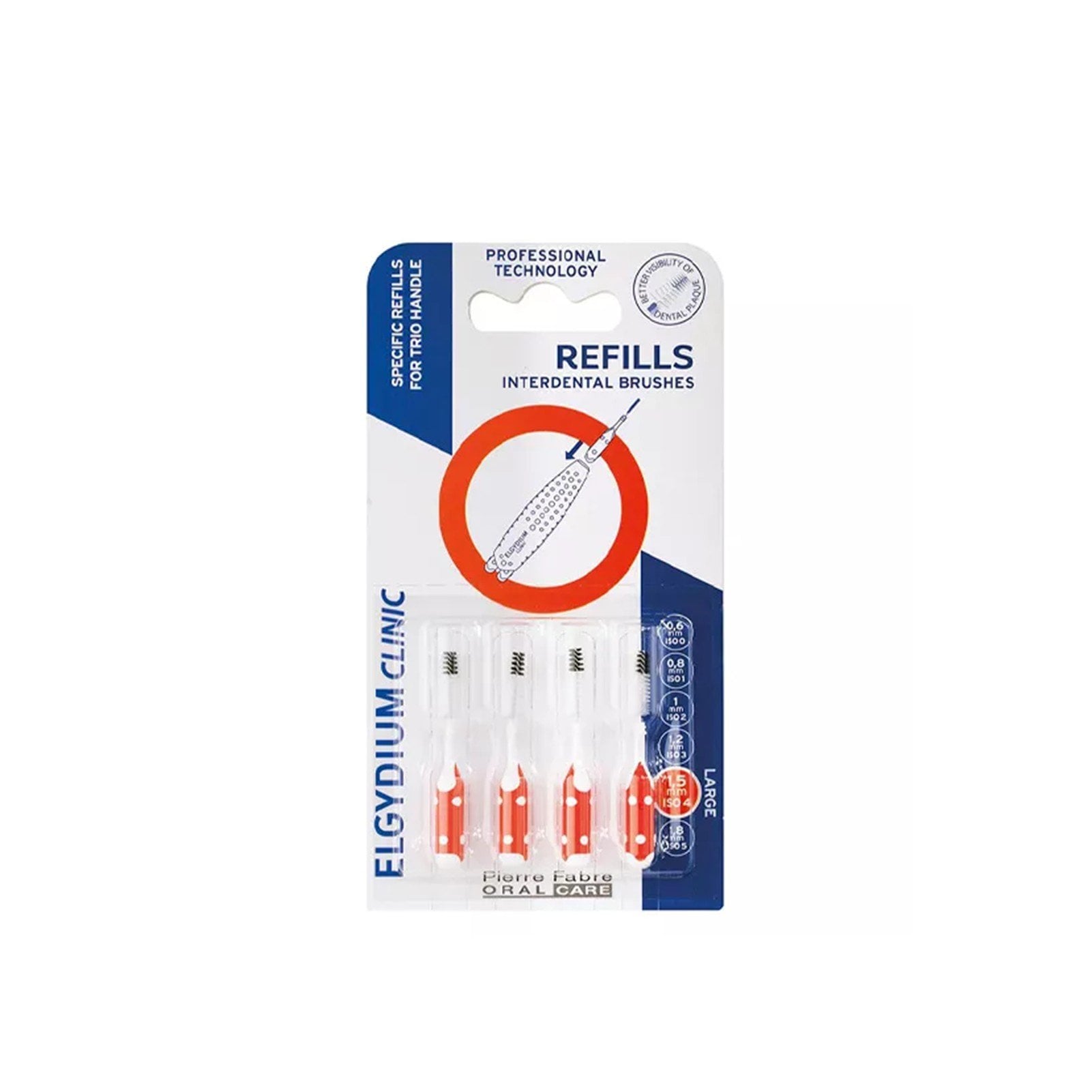 Elgydium Clinic Interdental Brushes Refill ISO 4 x4 Suisse