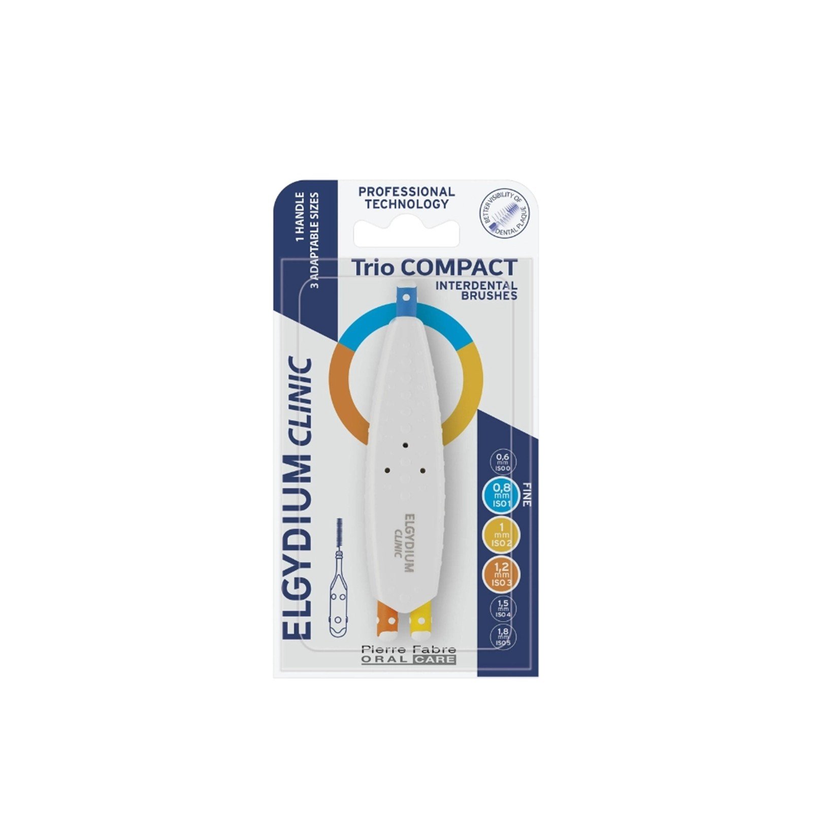 Elgydium Clinic Trio Compact Interdental Brushes ISO 1/2/3 x3 España