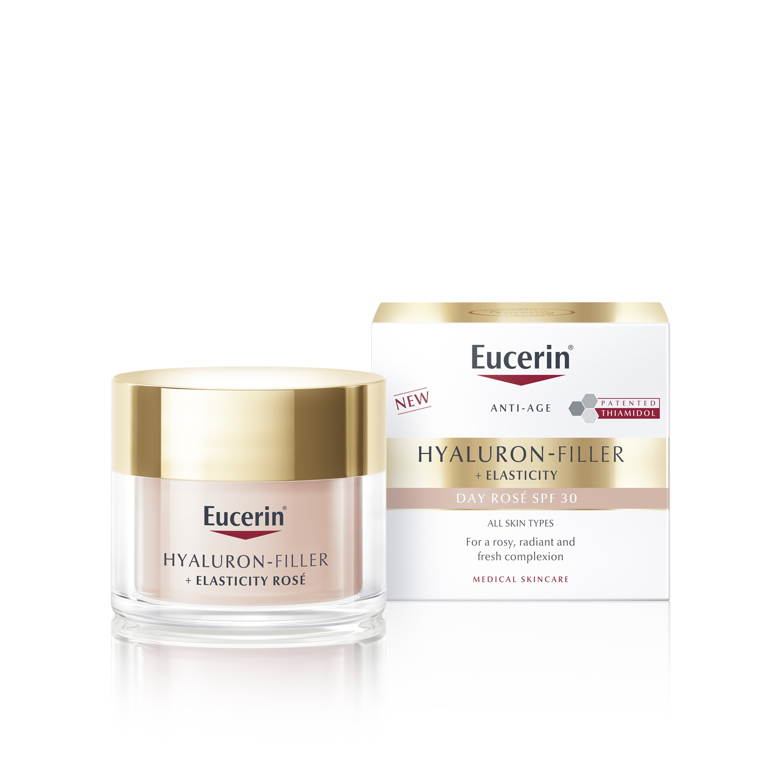 Eucerin Hyaluron-Filler + Elasticity Anti-Aging Day Cream Rosé SPF30 ...
