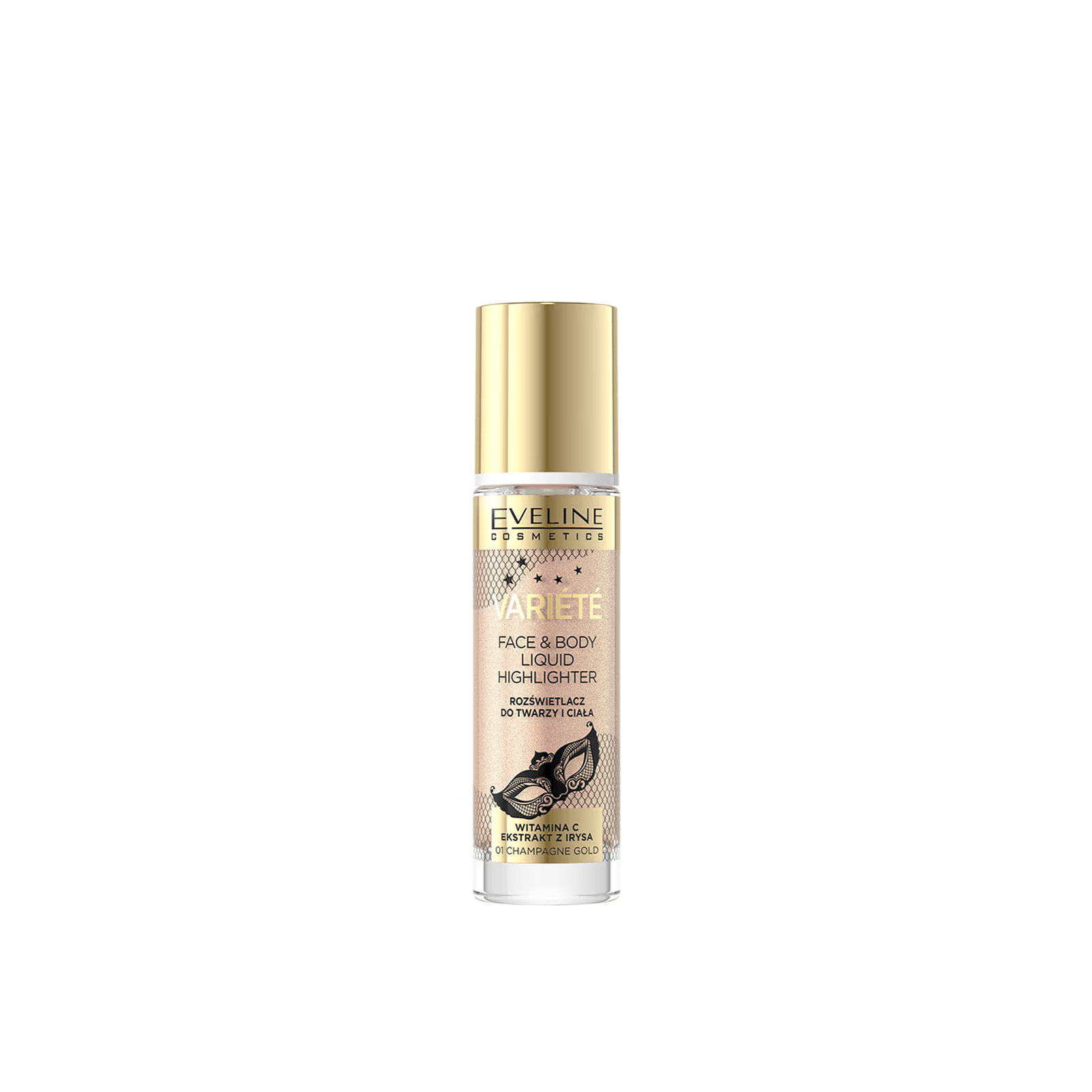 Eveline Cosmetics Variété Face & Body Liquid Highlighter 01 Champagne ...