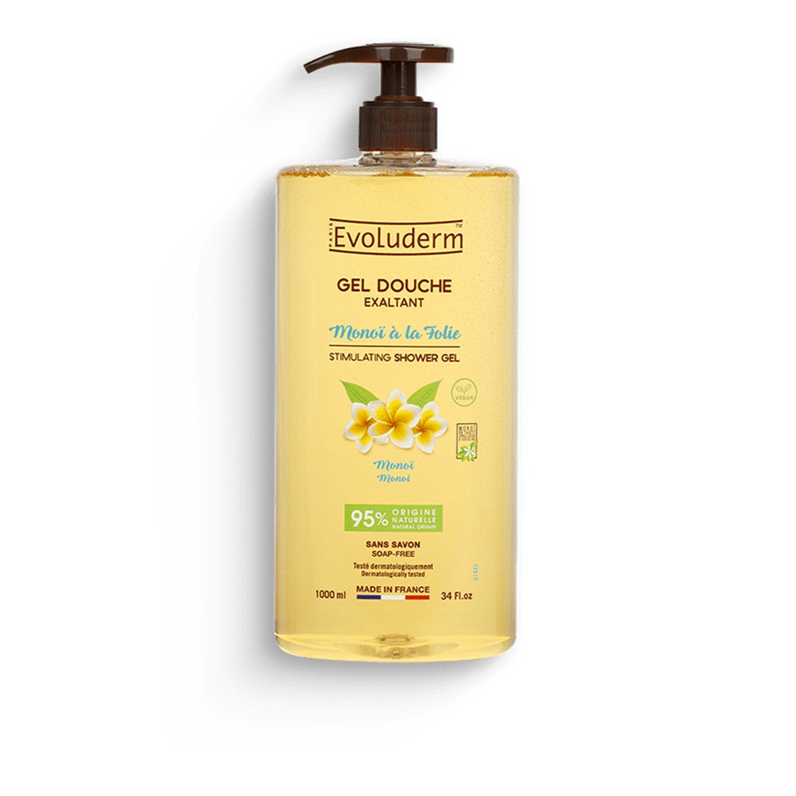 Evoluderm Monoï à la Folie Stimulating Shower Gel 1L Slovakia