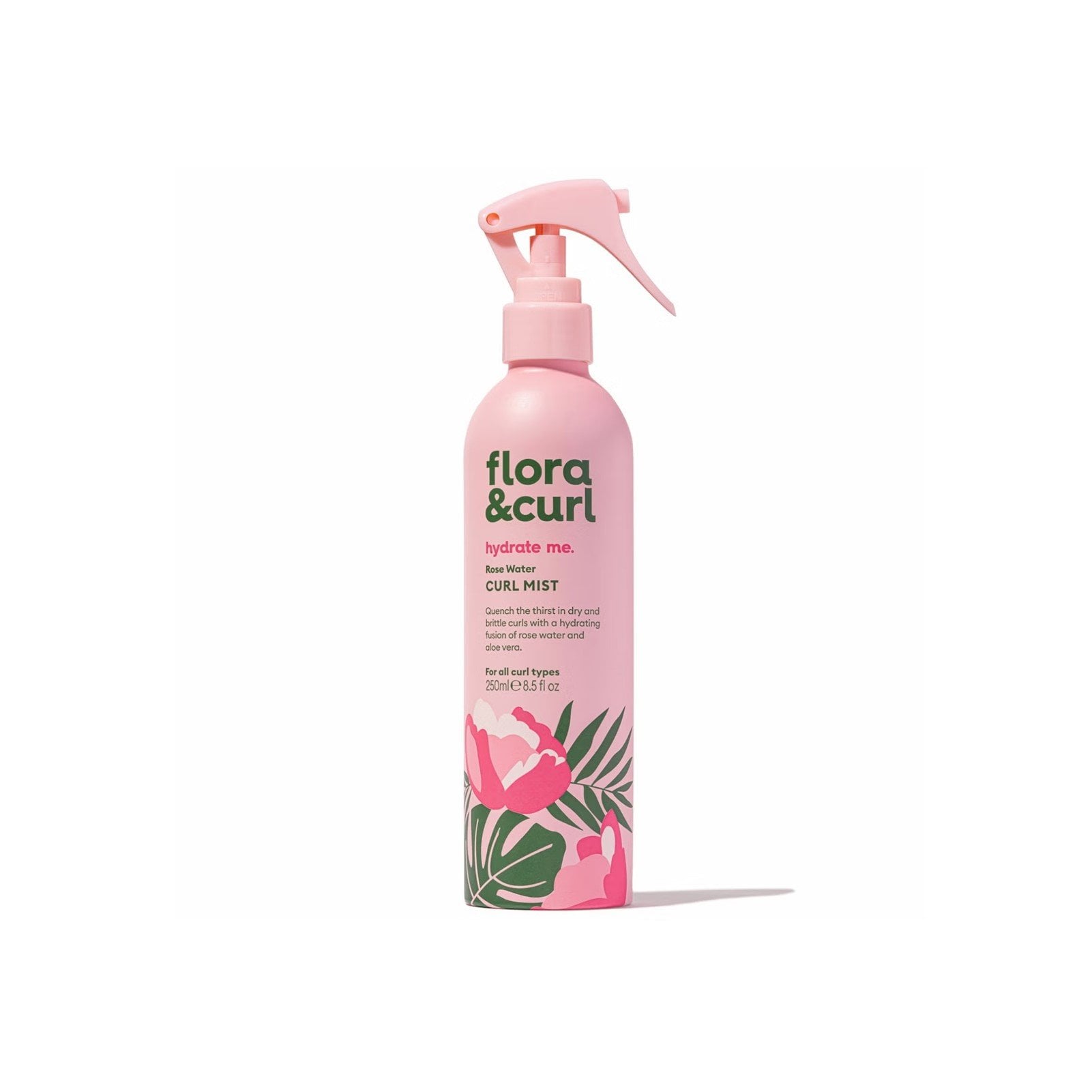 Flora & Curl hydrate me. Rose Water Curl Mist 250ml (8.5floz) USA