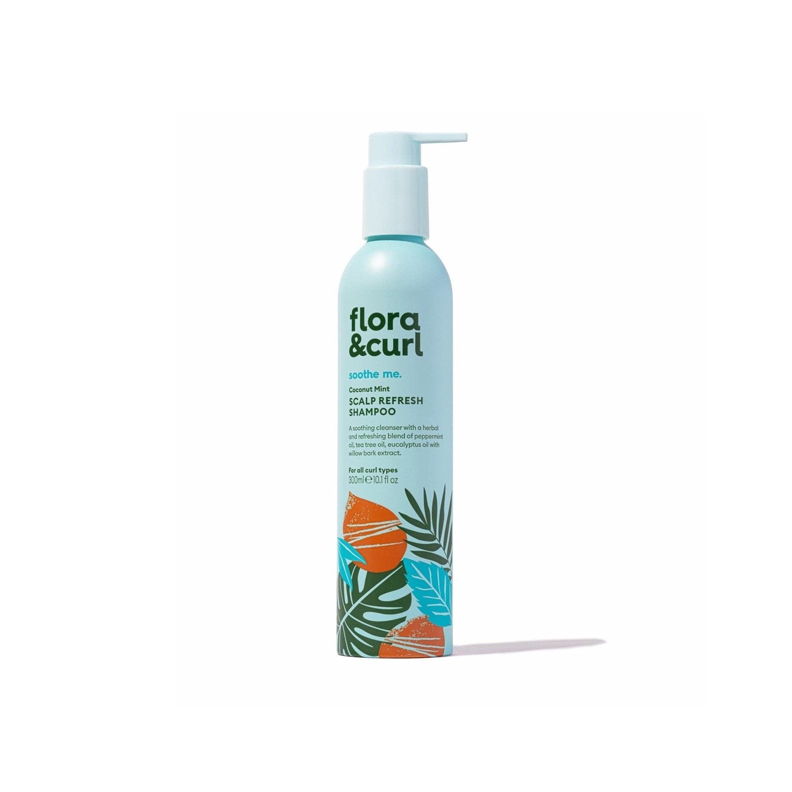 Flora & Curl soothe me. Coconut Mint Scalp Refresh Shampoo 300ml (10 ...