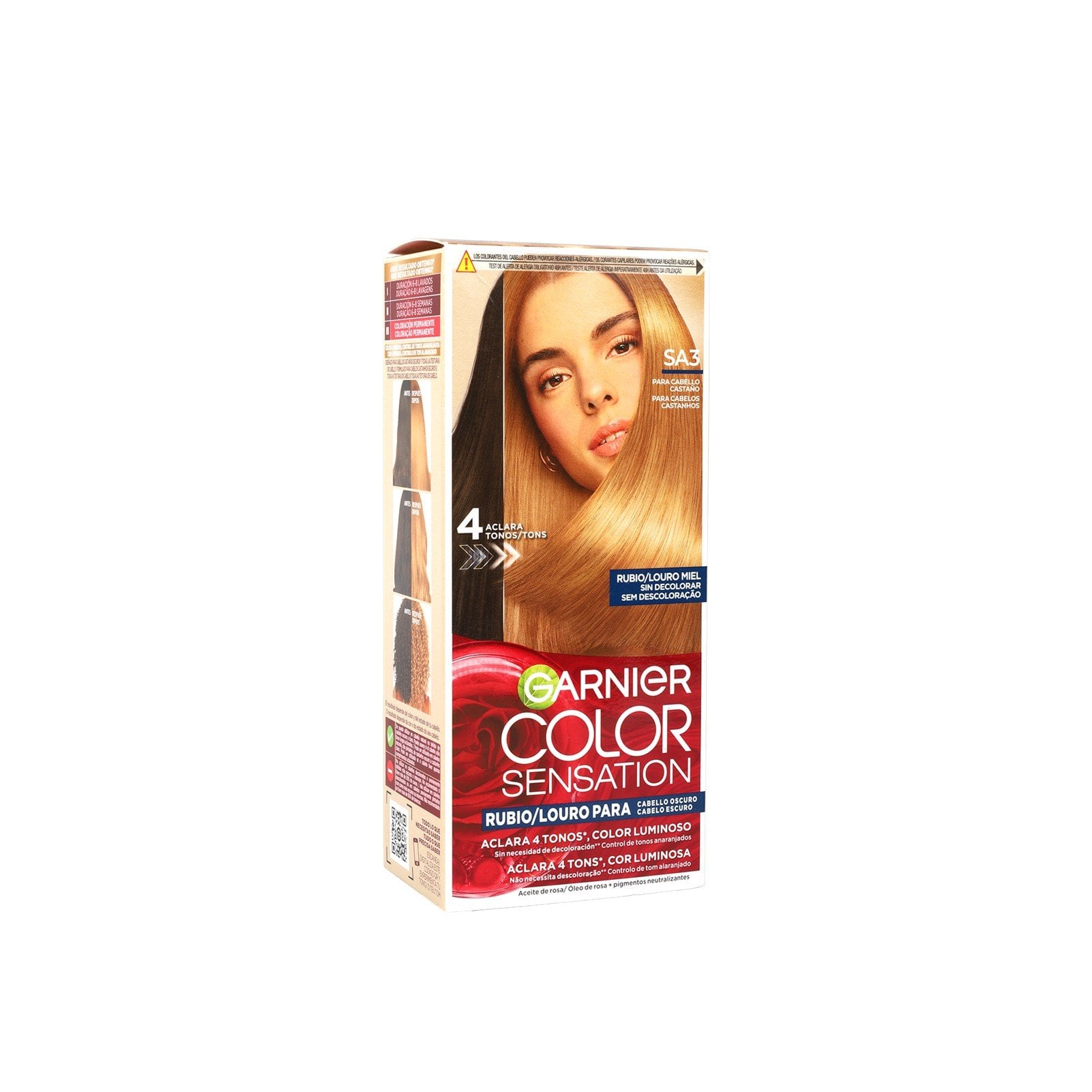 Garnier Color Sensation Permanent Hair Dye SA3 Honey Blonde