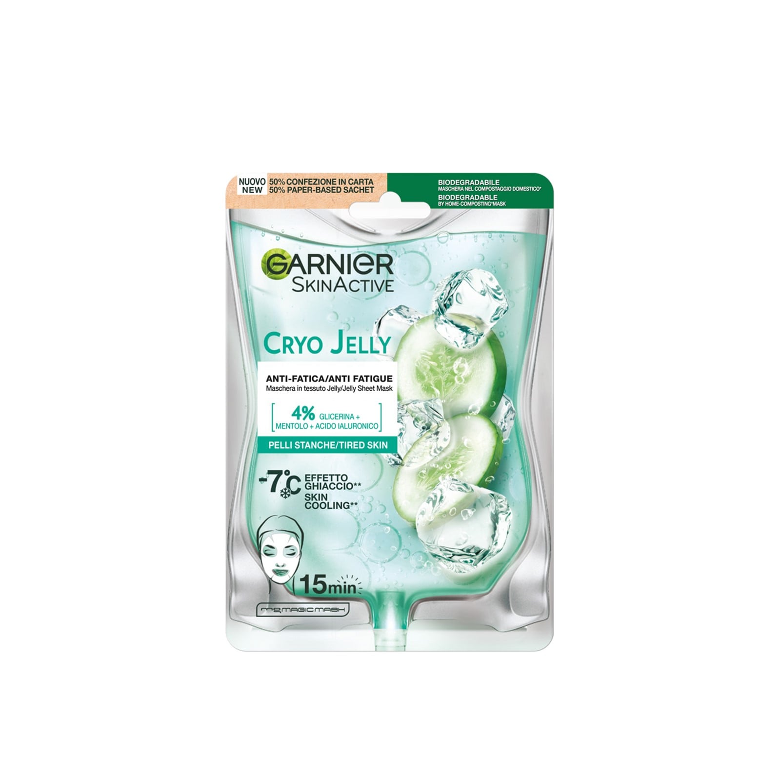 Garnier Hyaluronic Cryo Jelly Tissue Mask 27g (0.95oz) USA