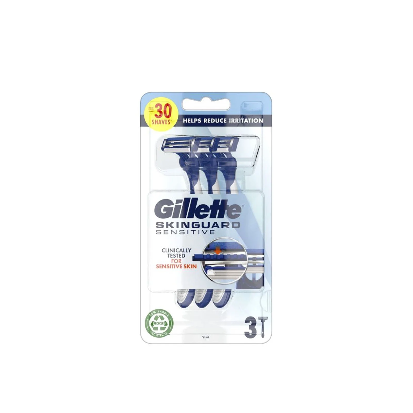 Gillette SkinGuard Sensitive Disposable Razors x3 USA