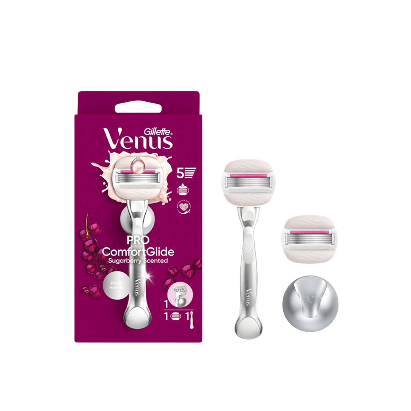 Gillette Venus Pro Comfortglide Sugarberry Scented Razor Perú