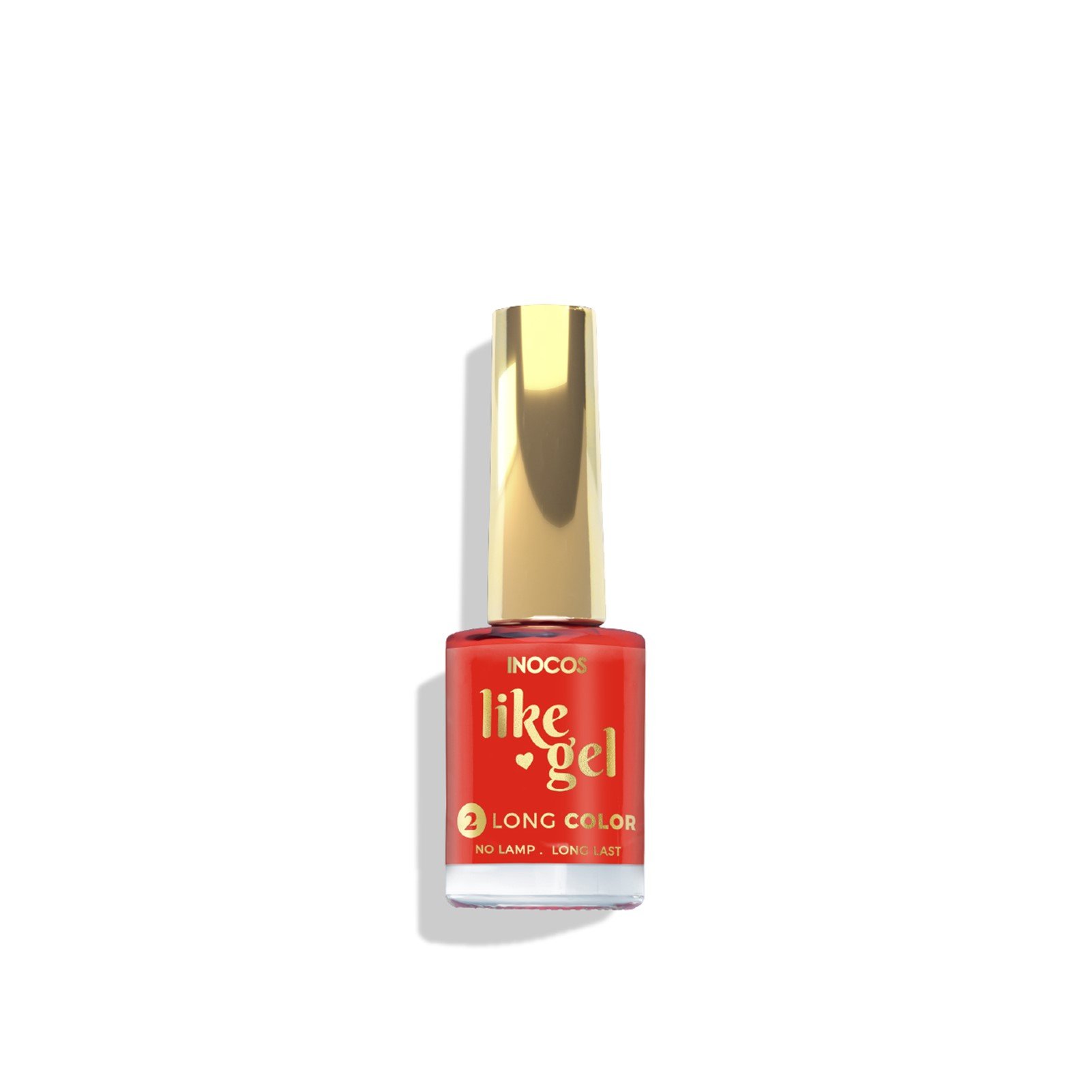 Inocos Like Gel 2 Long Color Nail Polish 123 Coral Red 11Ml Colombia