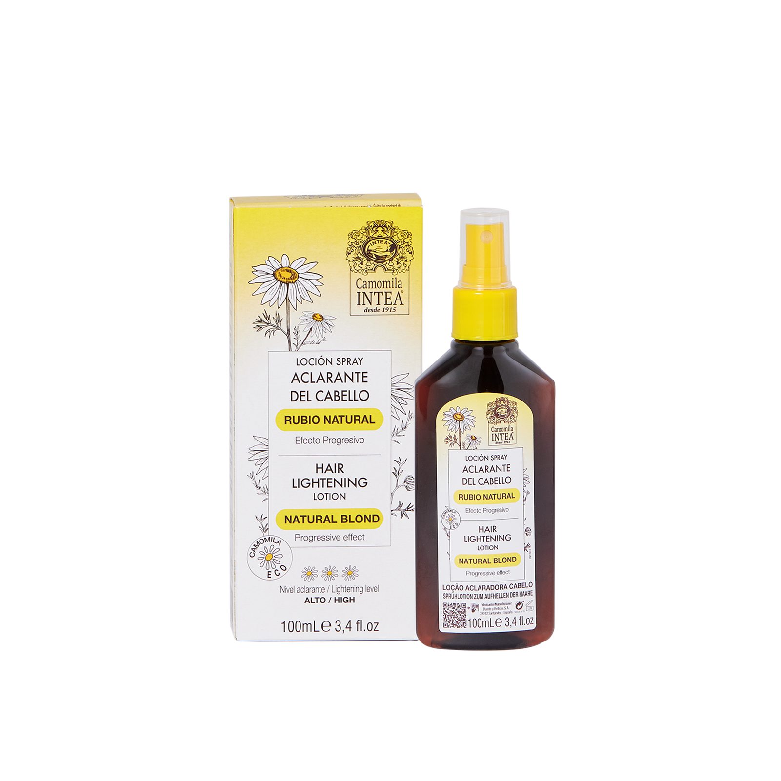 Intea Loción Spray Natural Blonde Aclarante del Cabello 100Ml México