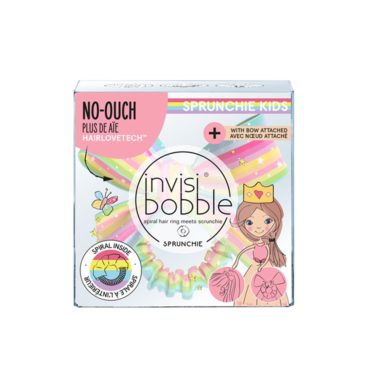 invisibobble Kids Sprunchie Slim Bow Let‘s Chase Rainbows x1 Nigeria