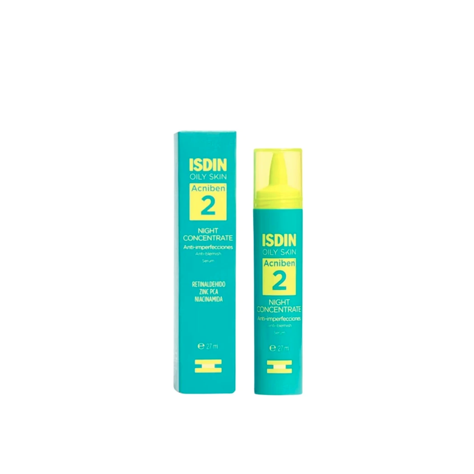 Isdin Oily Skin Acniben 2 Night Concentrate Anti-Blemish Serum 27Ml Chile