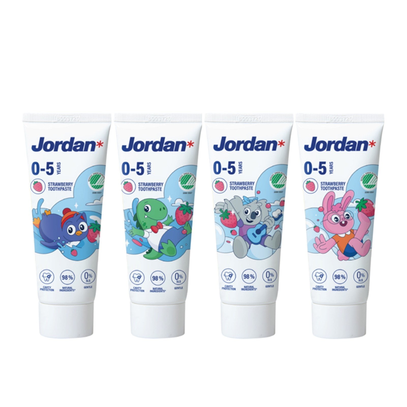 Jordan Kids Toothpaste 0-5 Years Strawberry 50ml (1.69floz) USA