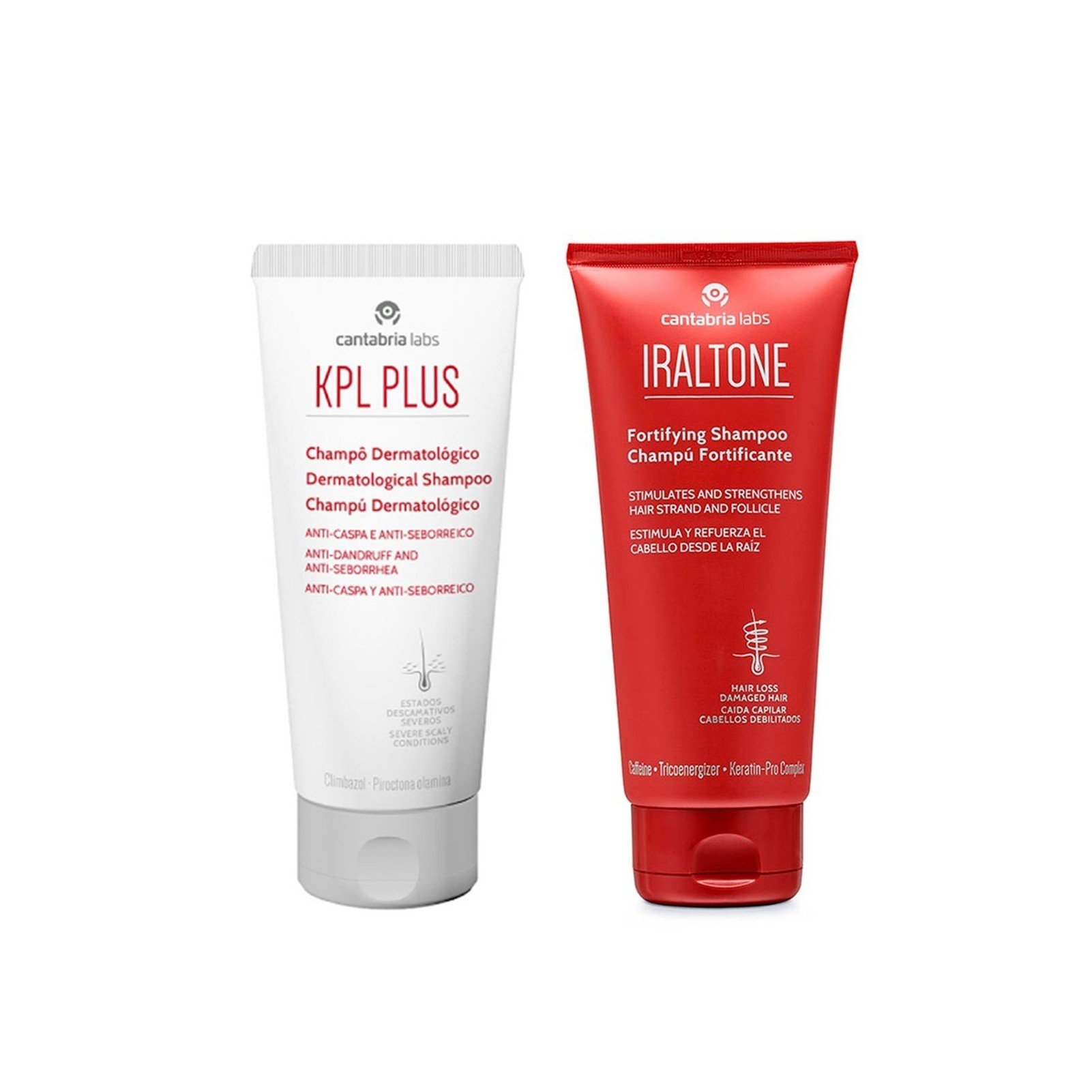 KPL Plus Dermatological Shampoo 200Ml + Iraltone Fortifying Shampoo ...