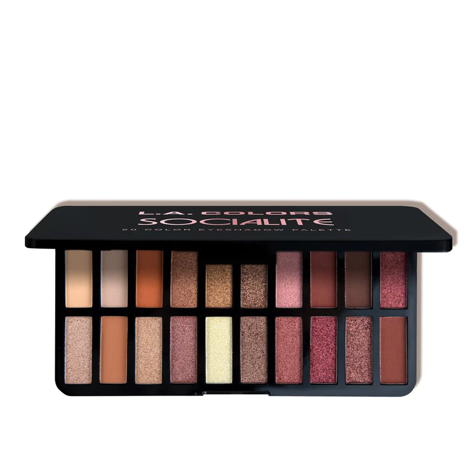 L.A. Colors 20 Color Eyeshadow Palette CBES458 Socialite 22g (0.78 oz) USA