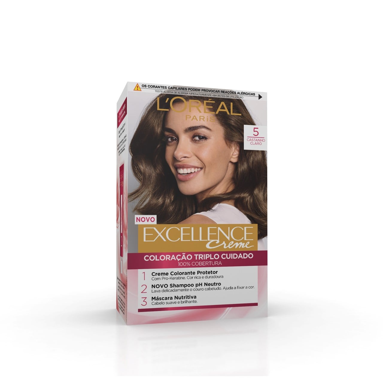 L'Oréal Paris Excellence Creme Hair Dye 5 Light Brown USA