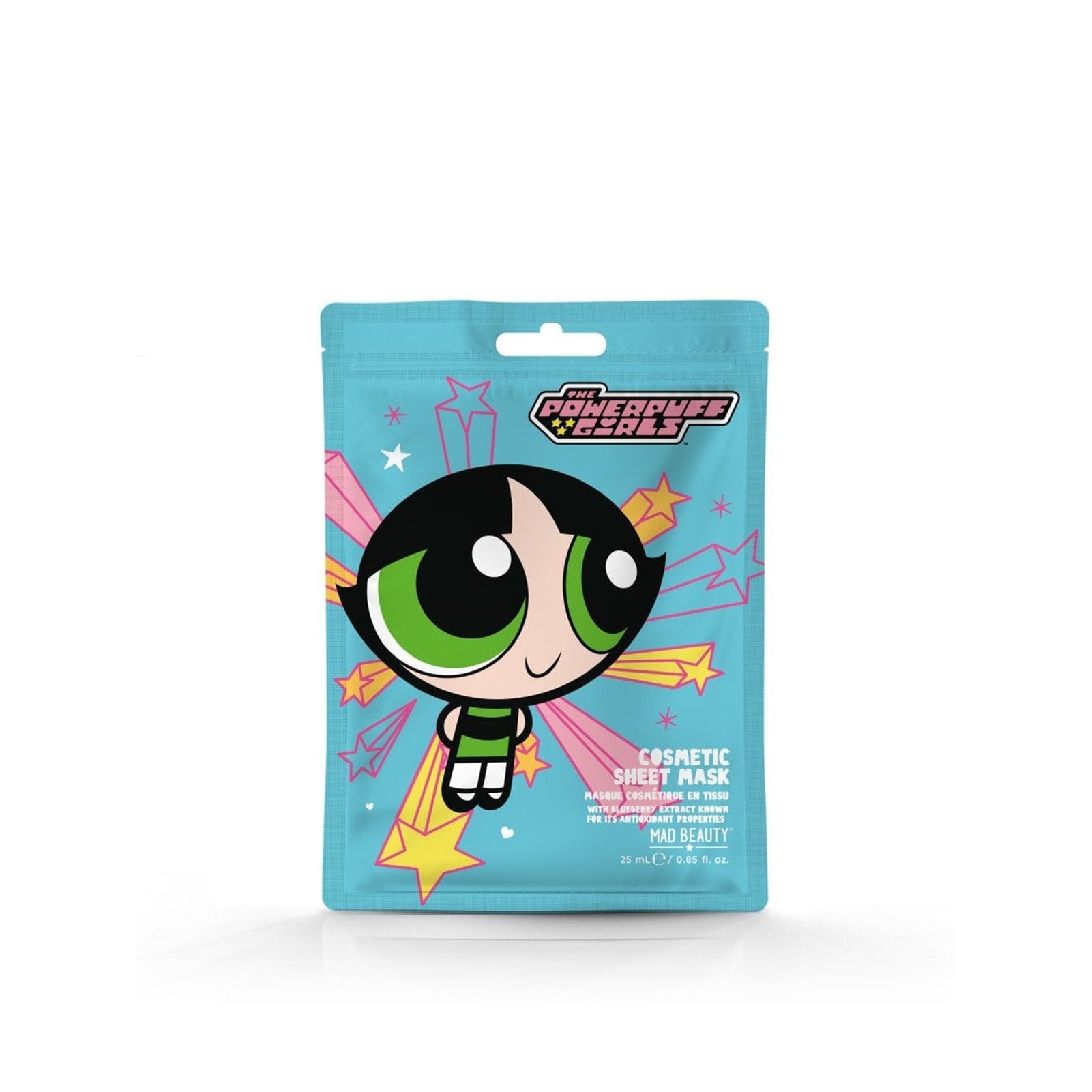 Mad Beauty Powerpuff Girls Super Cute Cosmetic Sheet Mask Buttercup 25ml