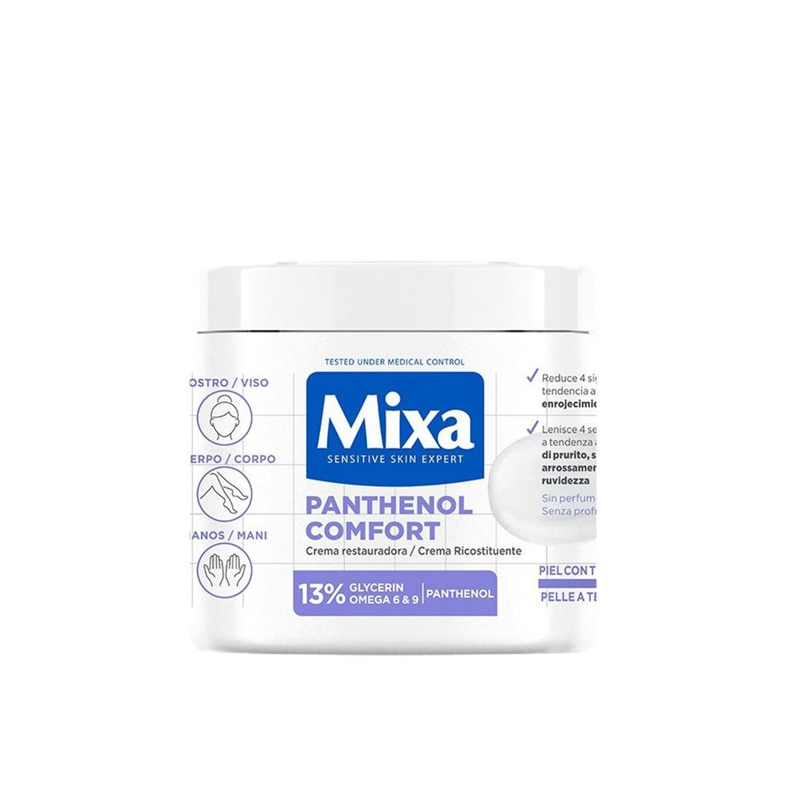 Mixa Panthenol Comfort Body Cream 400ml (13.5floz) UK