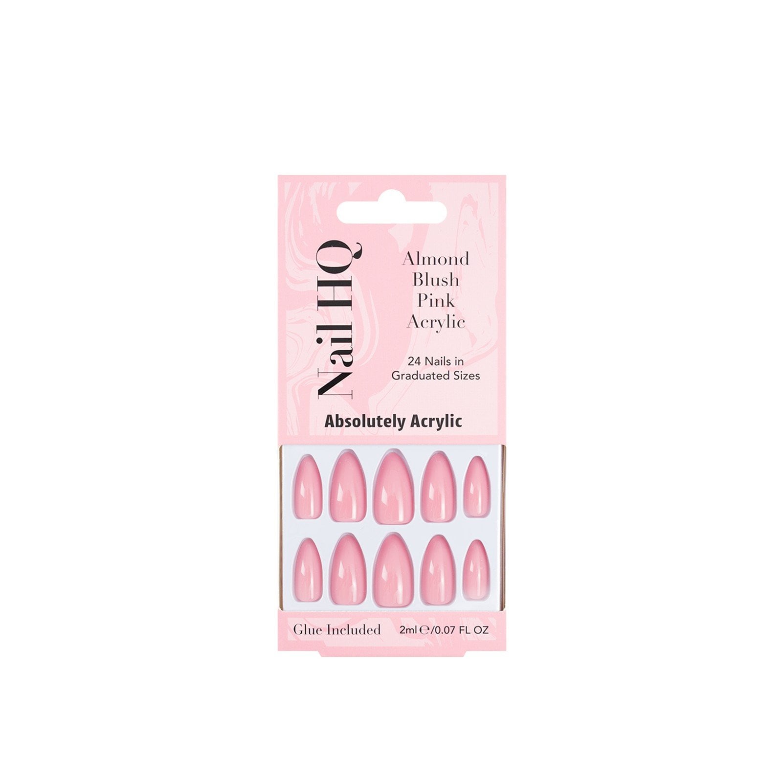 Nail HQ Almond Blush Pink Acrylic Nails x24 Saudi Arabia