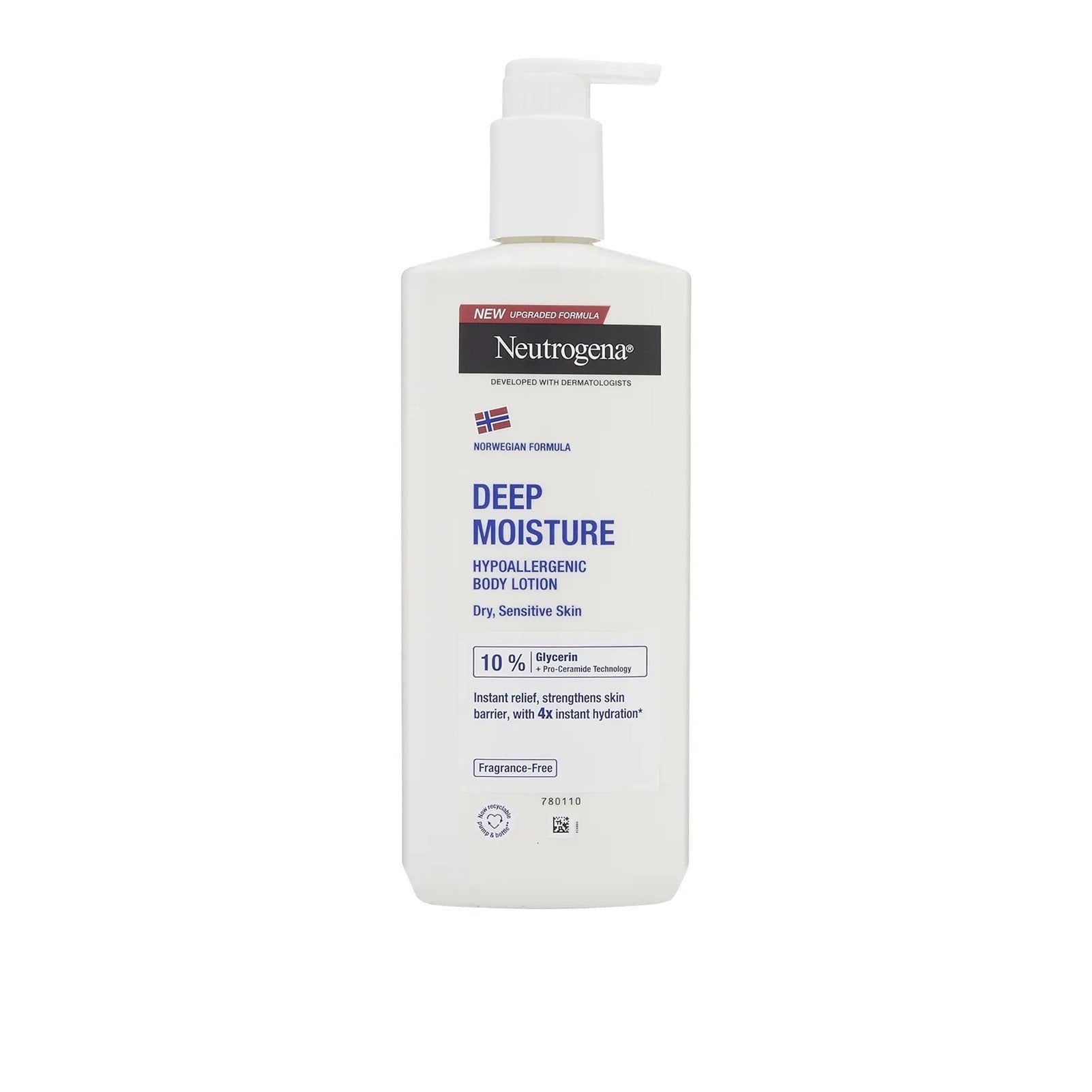 Neutrogena Deep Moisture Hypoallergenic Body Lotion Fragrance-Free ...