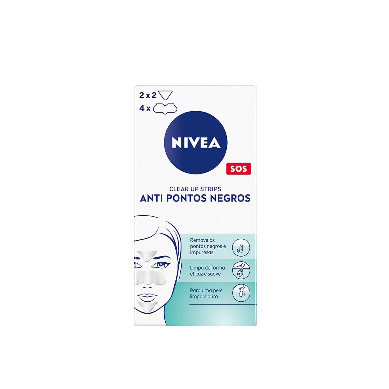 Nivea Clear Up Strips Anti-Blackhead x6 USA