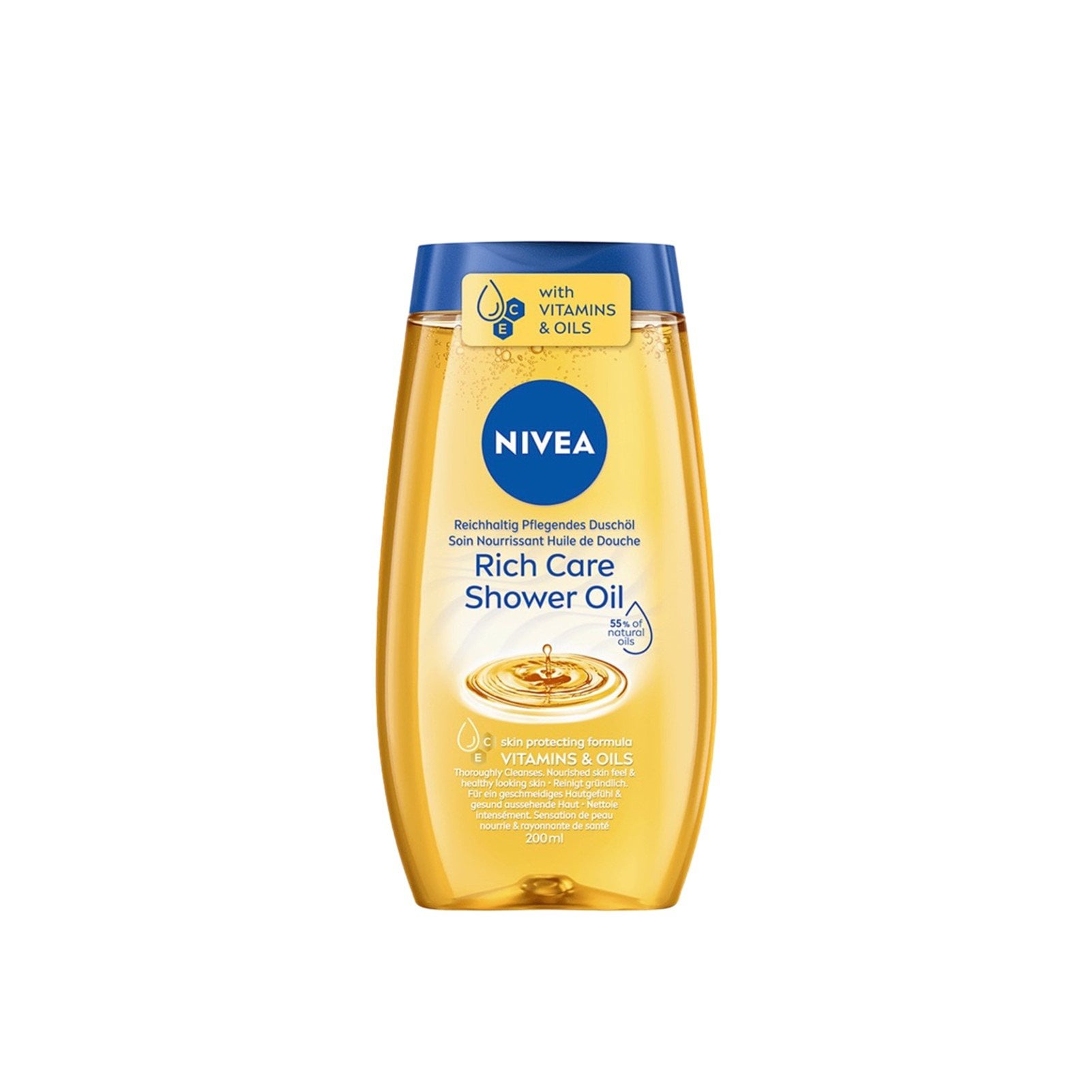 Nivea Rich Care Shower Cleansing Oil 200ml USA