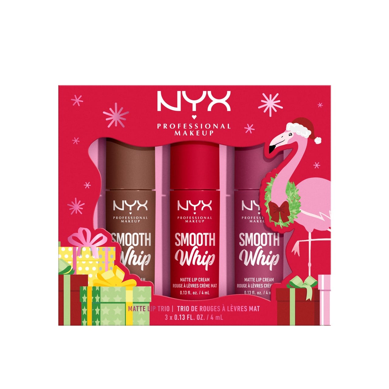 NYX Pro Makeup Smooth Whip Matte Lip Cream Trio (3x 0.13 fl oz) USA
