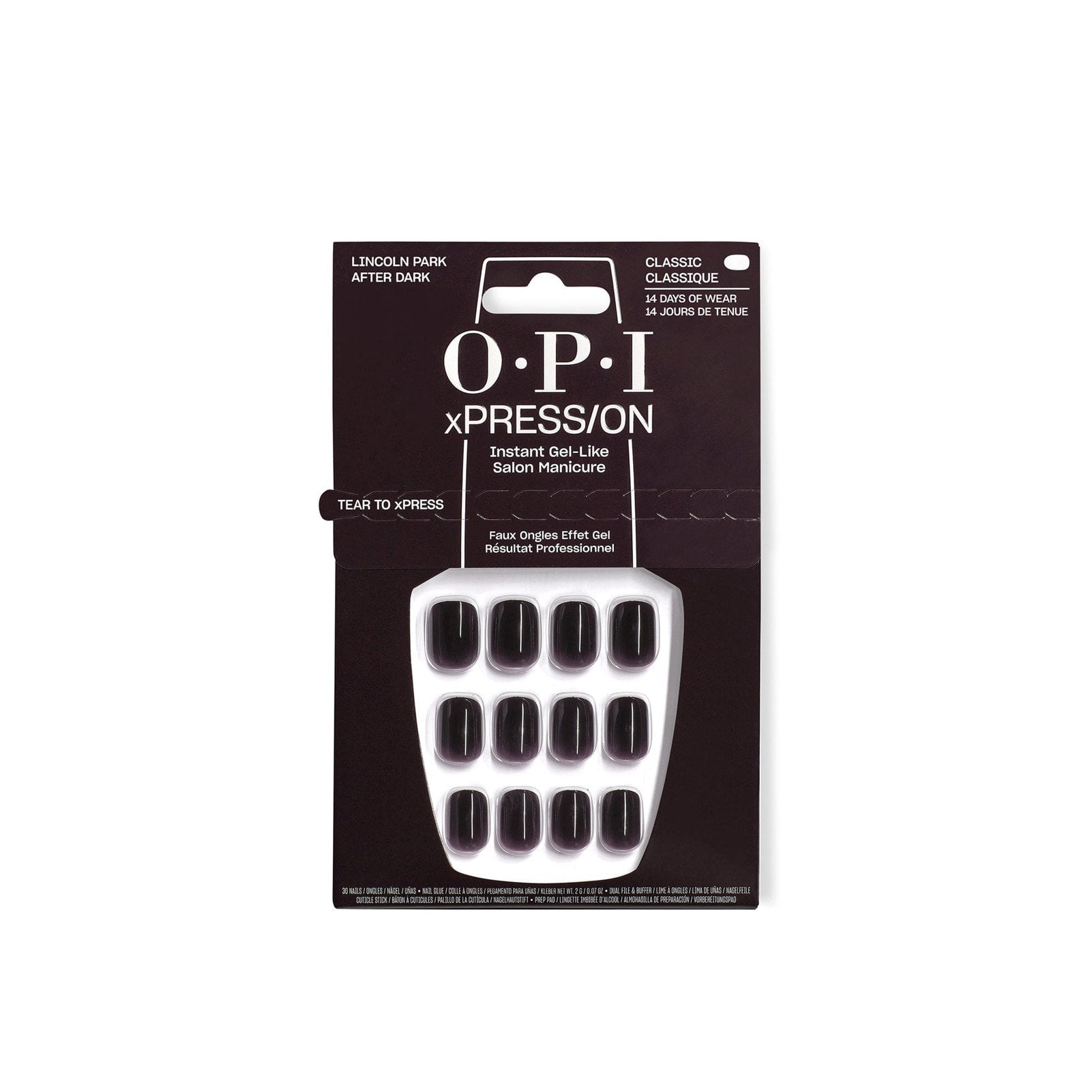 OPI xPress/On Iconic Shades Instant Gel-Like Press-On Nails Classic ...