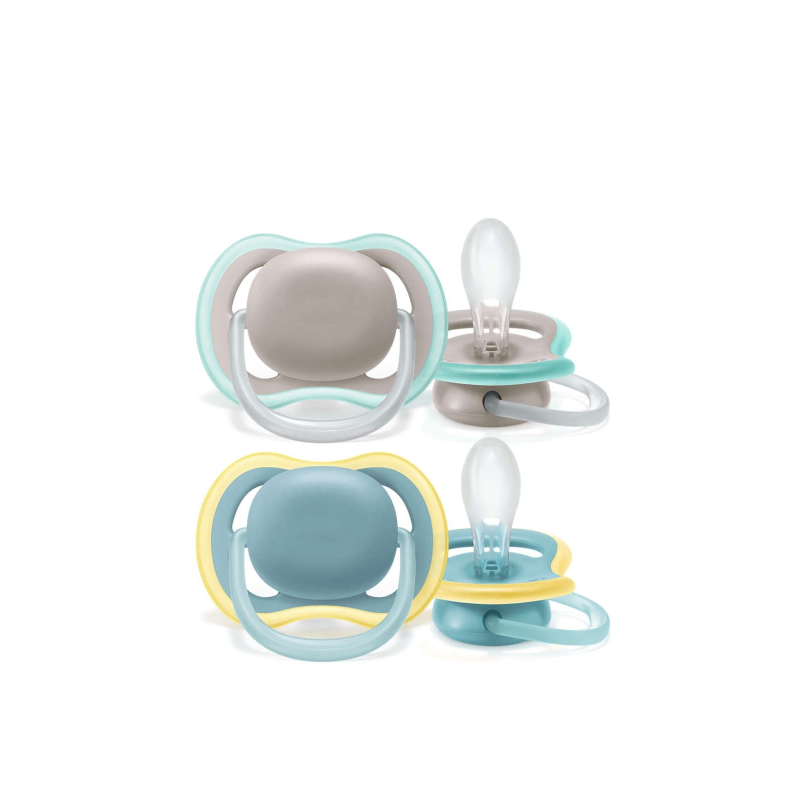 Philips Avent Ultra Air Pacifier 18m+ Grey/Blue x2 South Korea