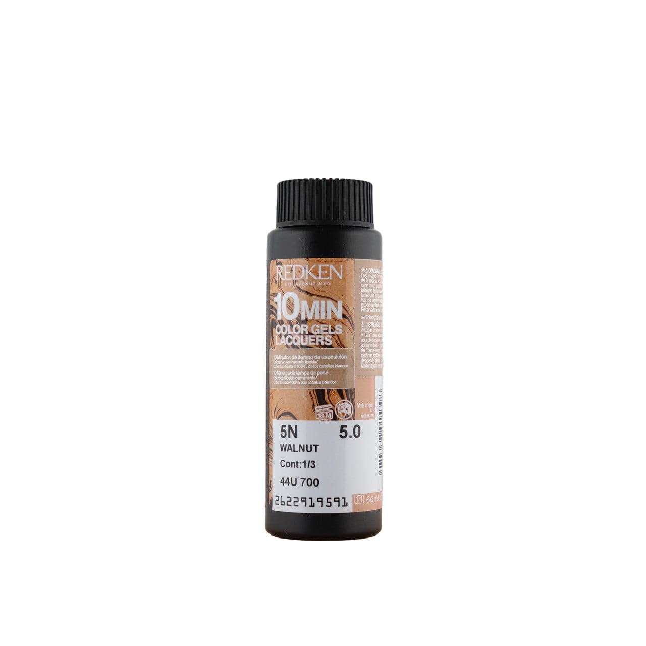 Redken Color Gels Lacquers 10 Minute Permanent Hair Dye 5N Walnut 60ml ...