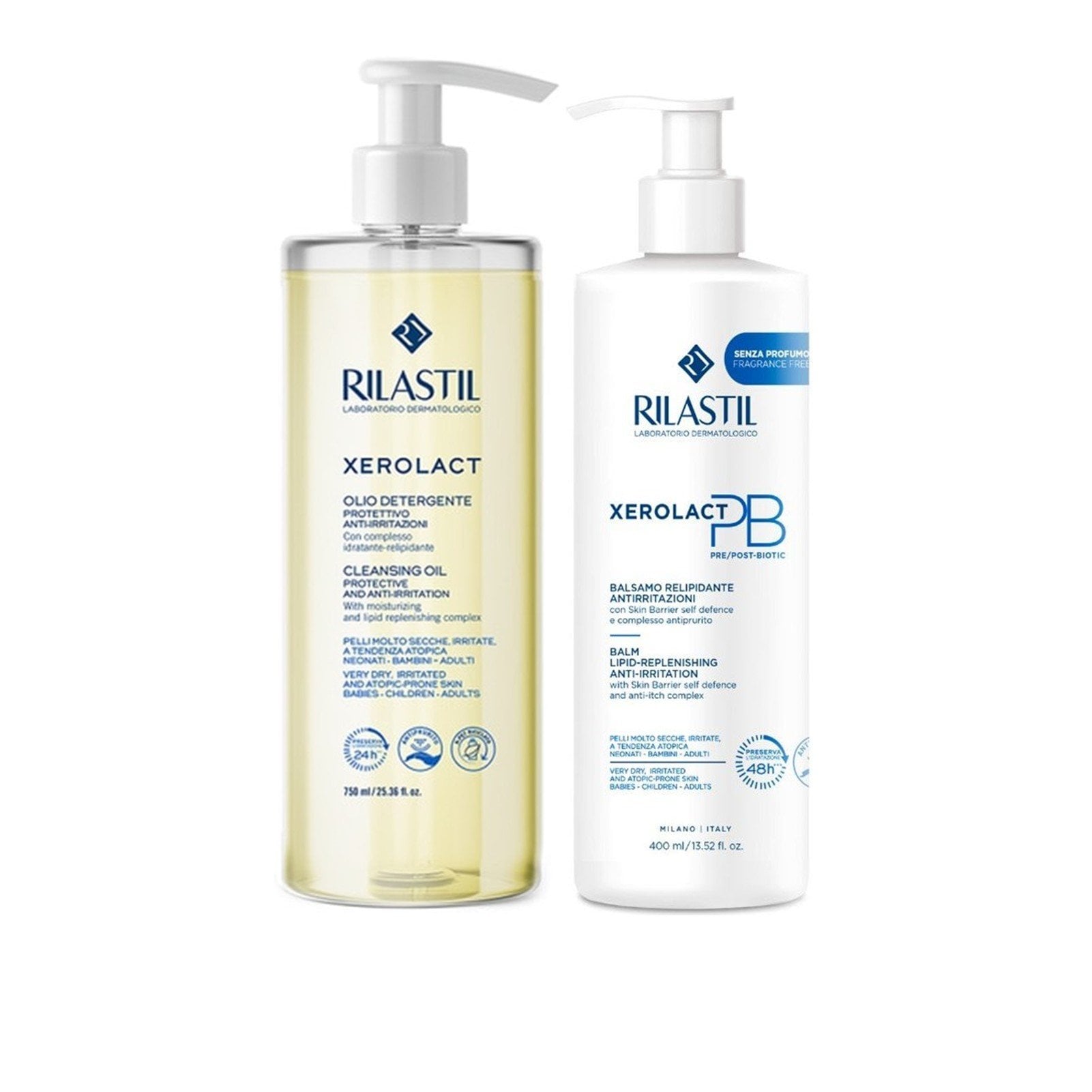 Rilastil Xerolact Cleansing Oil Protective and Anti-Irritation 750Ml ...