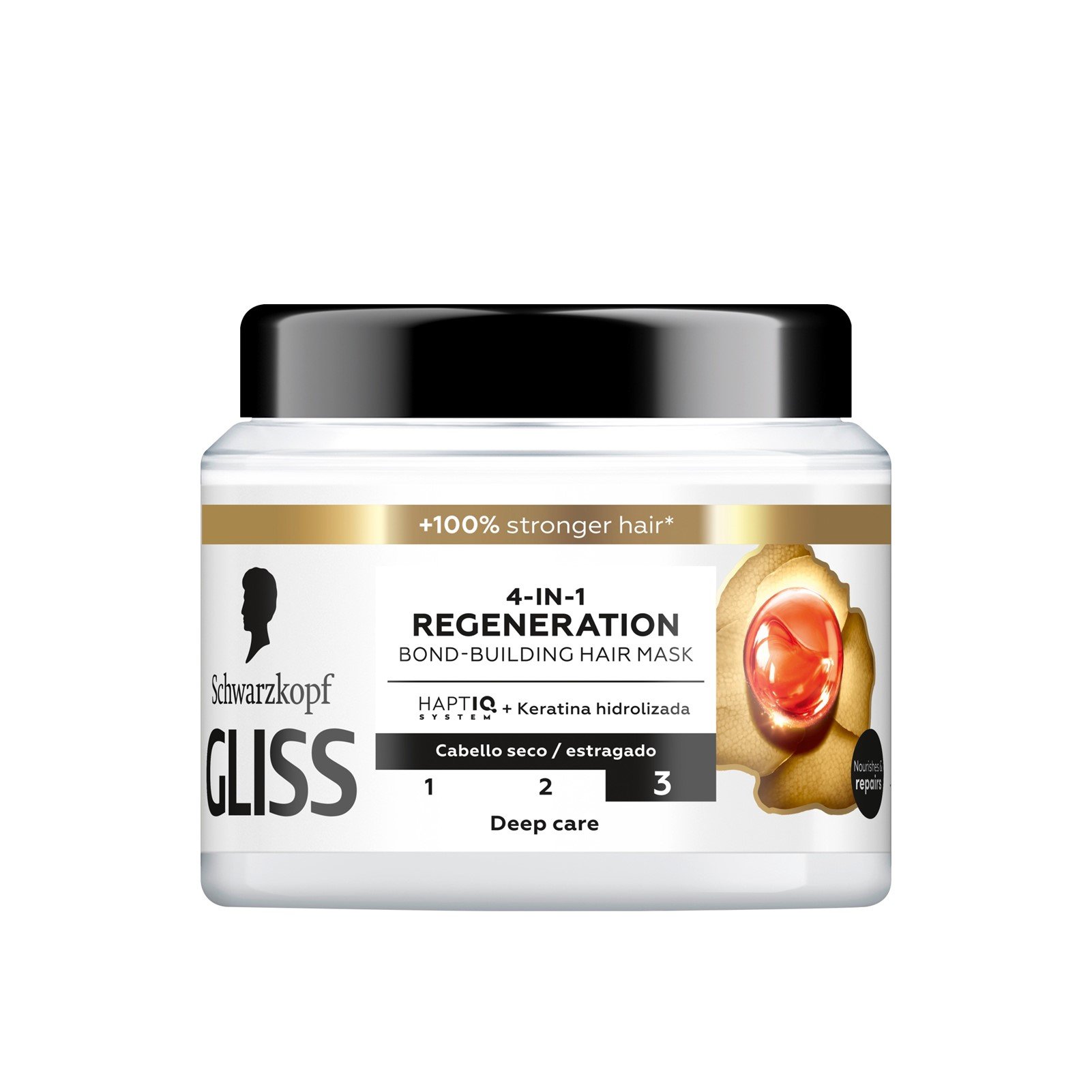 Schwarzkopf Gliss 4-In-1 Regeneration Bond-Building Hair Mask 400ml (13 ...