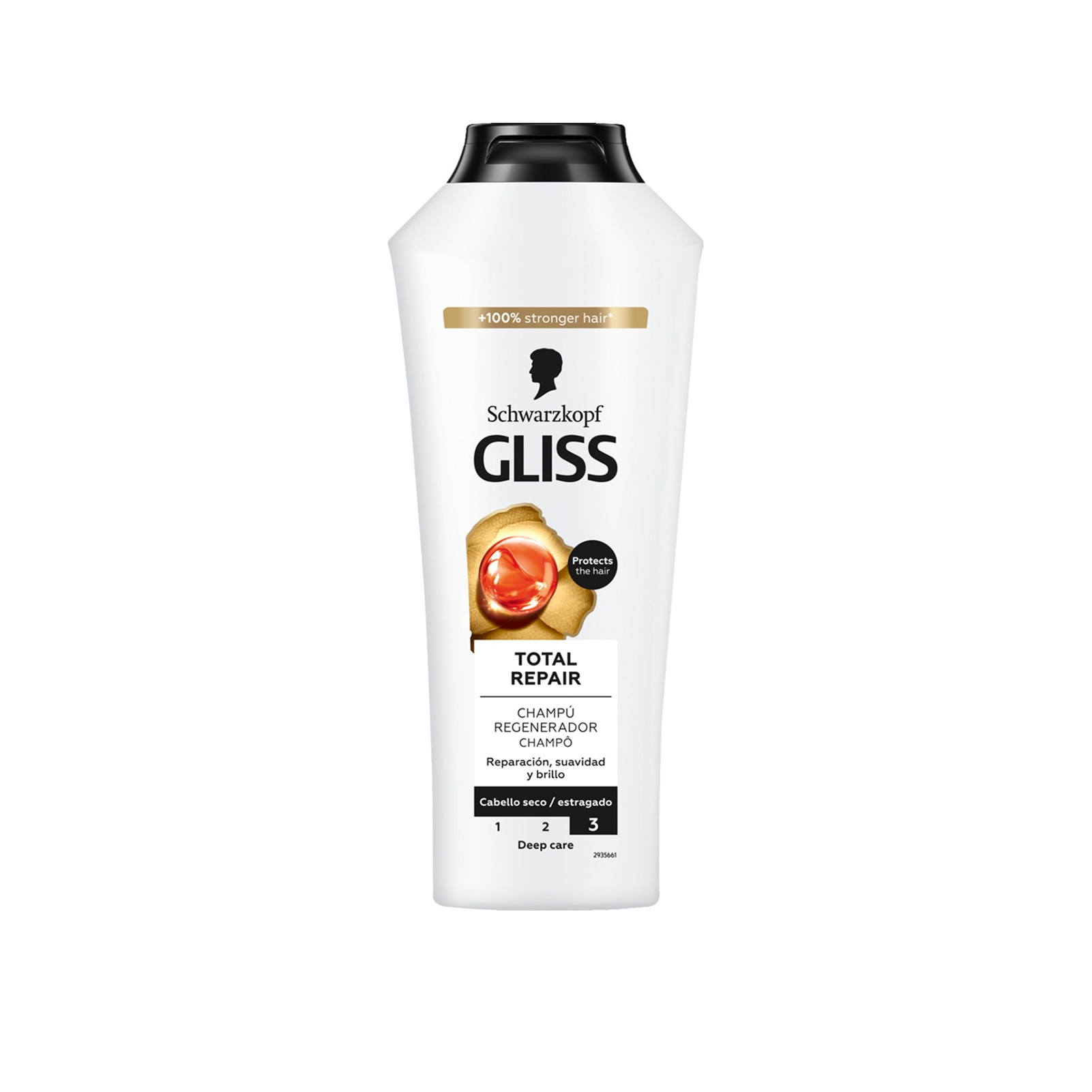 Schwarzkopf Gliss Total Repair Shampoo 400ml (13.52floz) USA