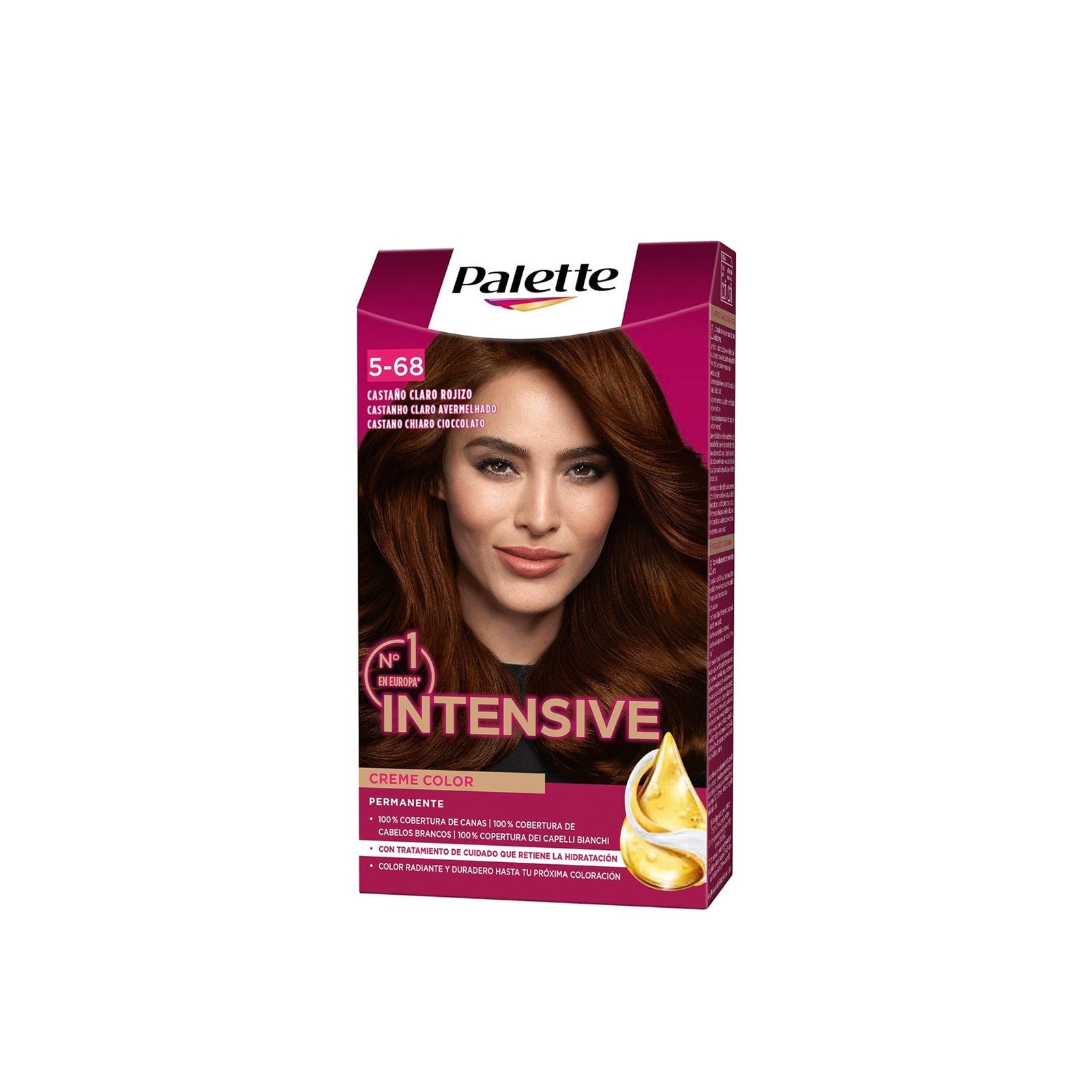 Schwarzkopf Palette Intensive Creme Color Permanent Hair Dye 5-68 Light ...