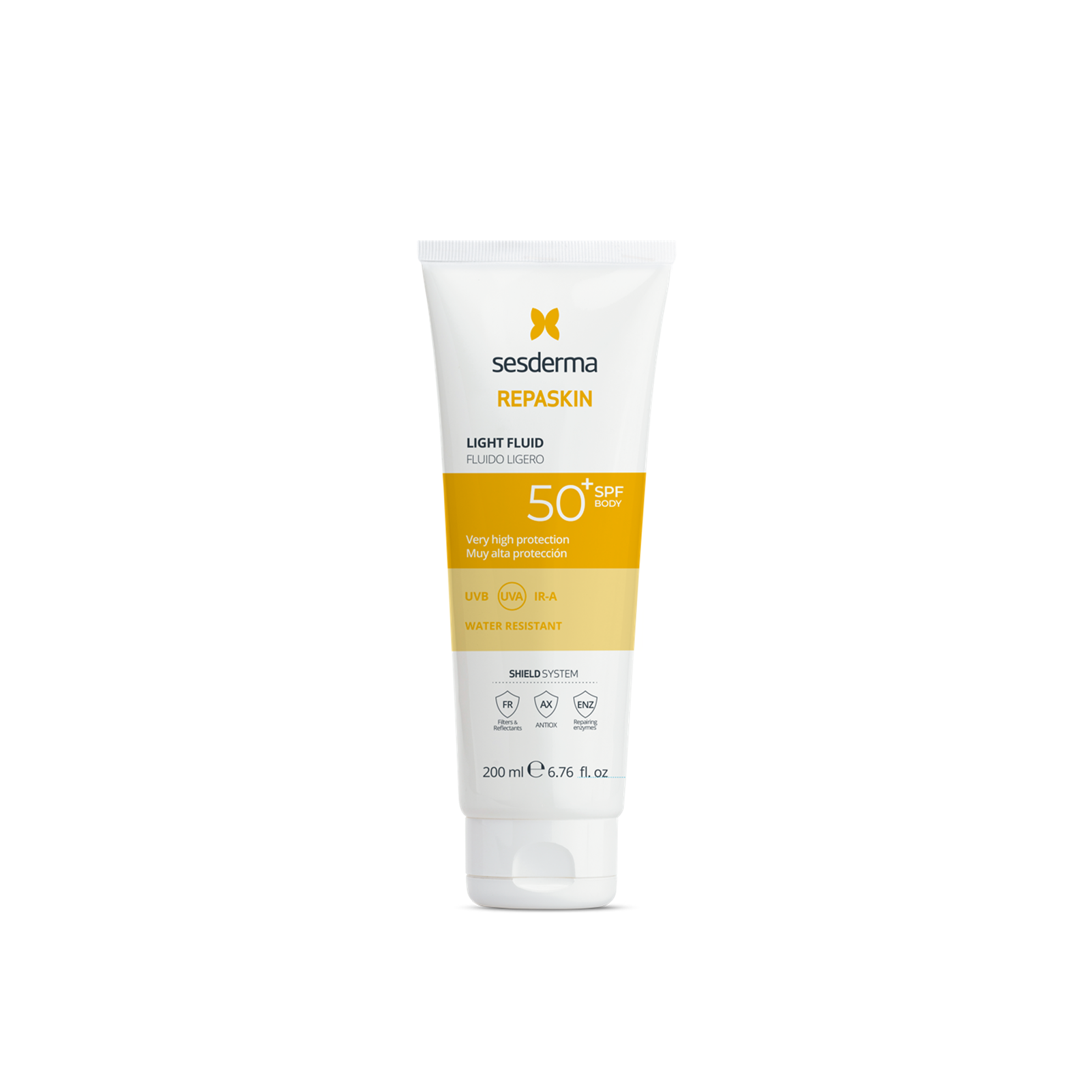 Sesderma Repaskin Light Fluid Face and Body Sunscreen Spf50+ 200Ml Danmark