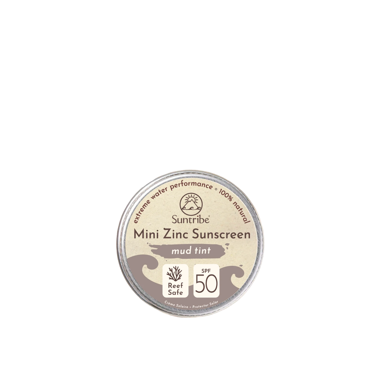 Suntribe Mini Zinc Sunscreen SPF50 Mud Tint 15g (0.52oz) USA