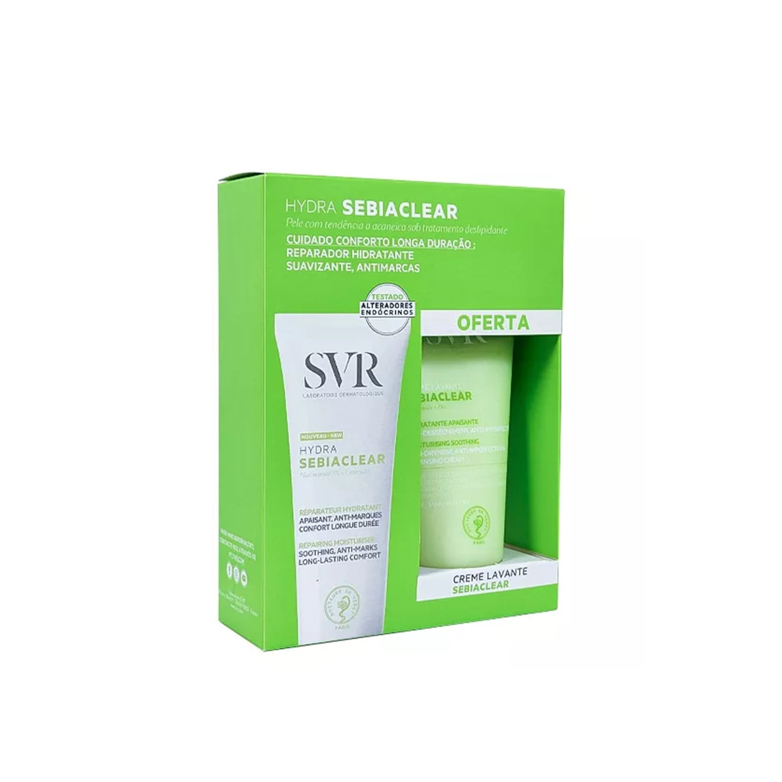 SVR Sebiaclear Hydra Hidratante Reparadora 40Ml + Crema Limpiadora 55Ml ...