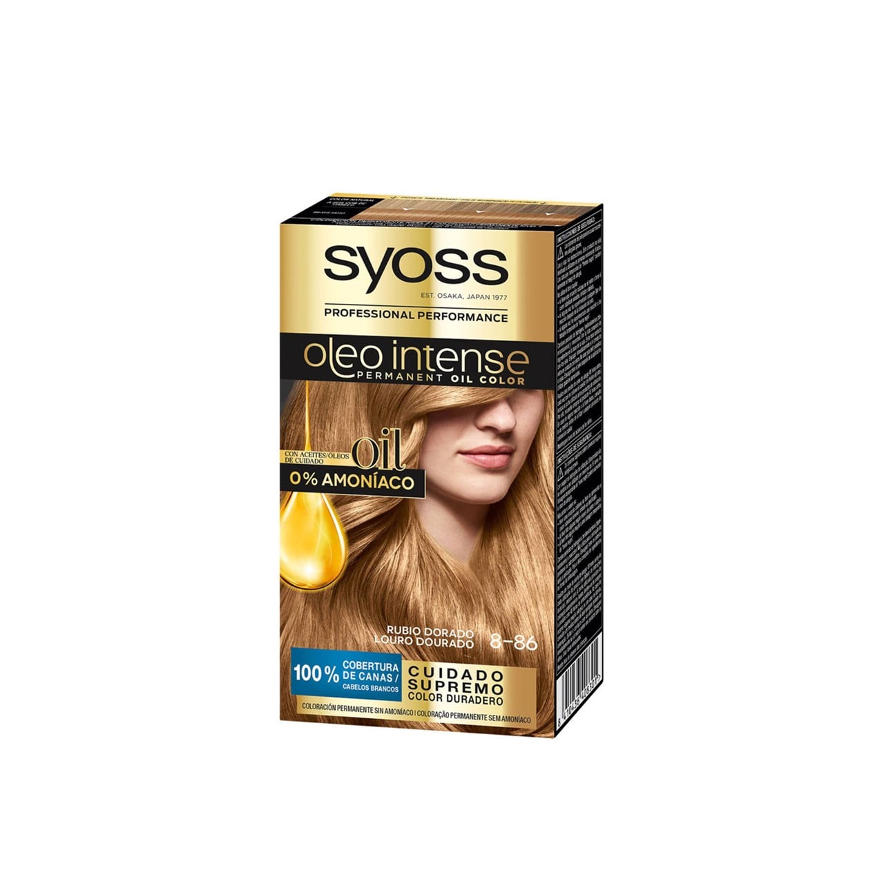 Syoss Oleo Intense Permanent Oil Color Permanent Hair Dye 8-86 Golden ...