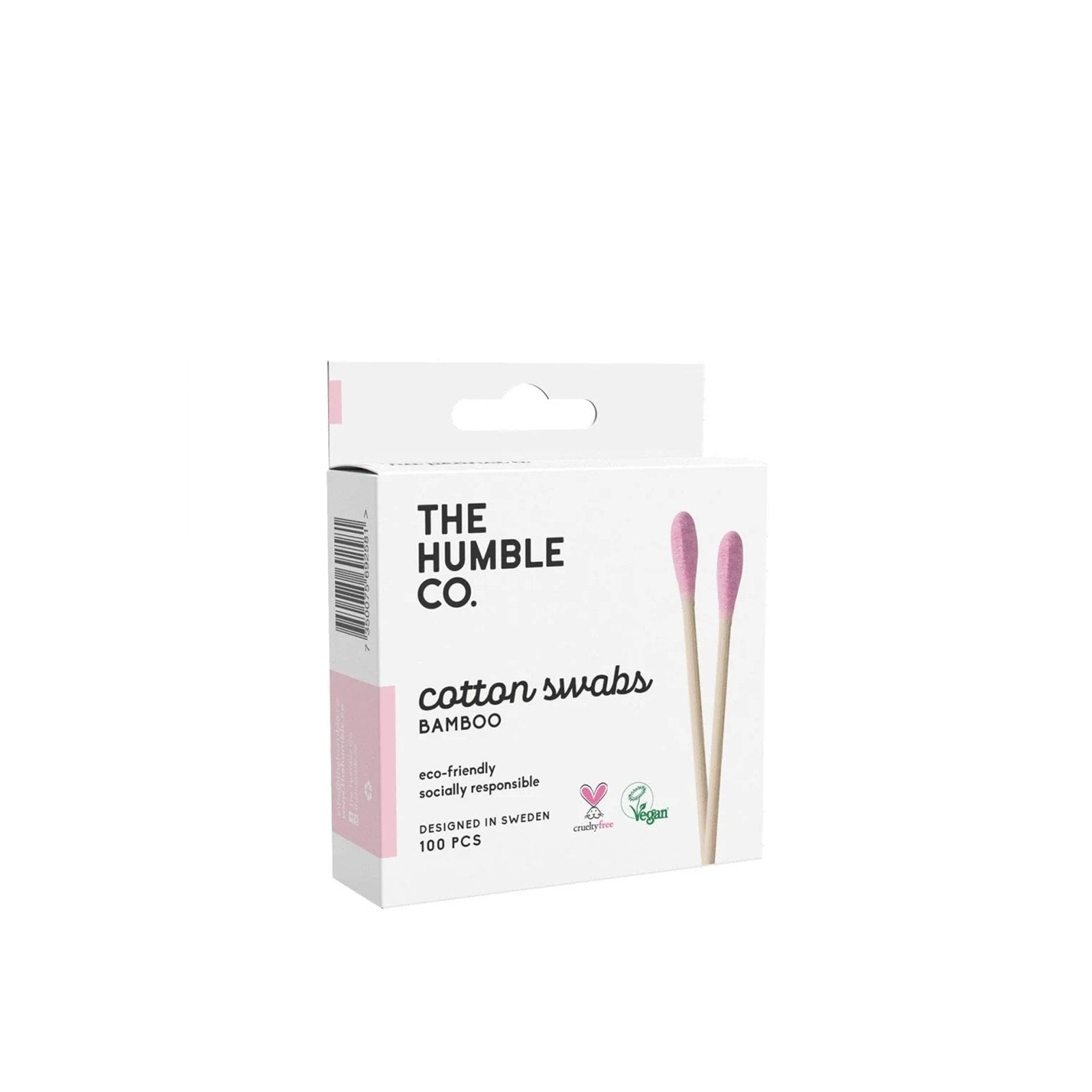 The Humble Co. Cotton Swabs Bamboo Pink x100 Philippines