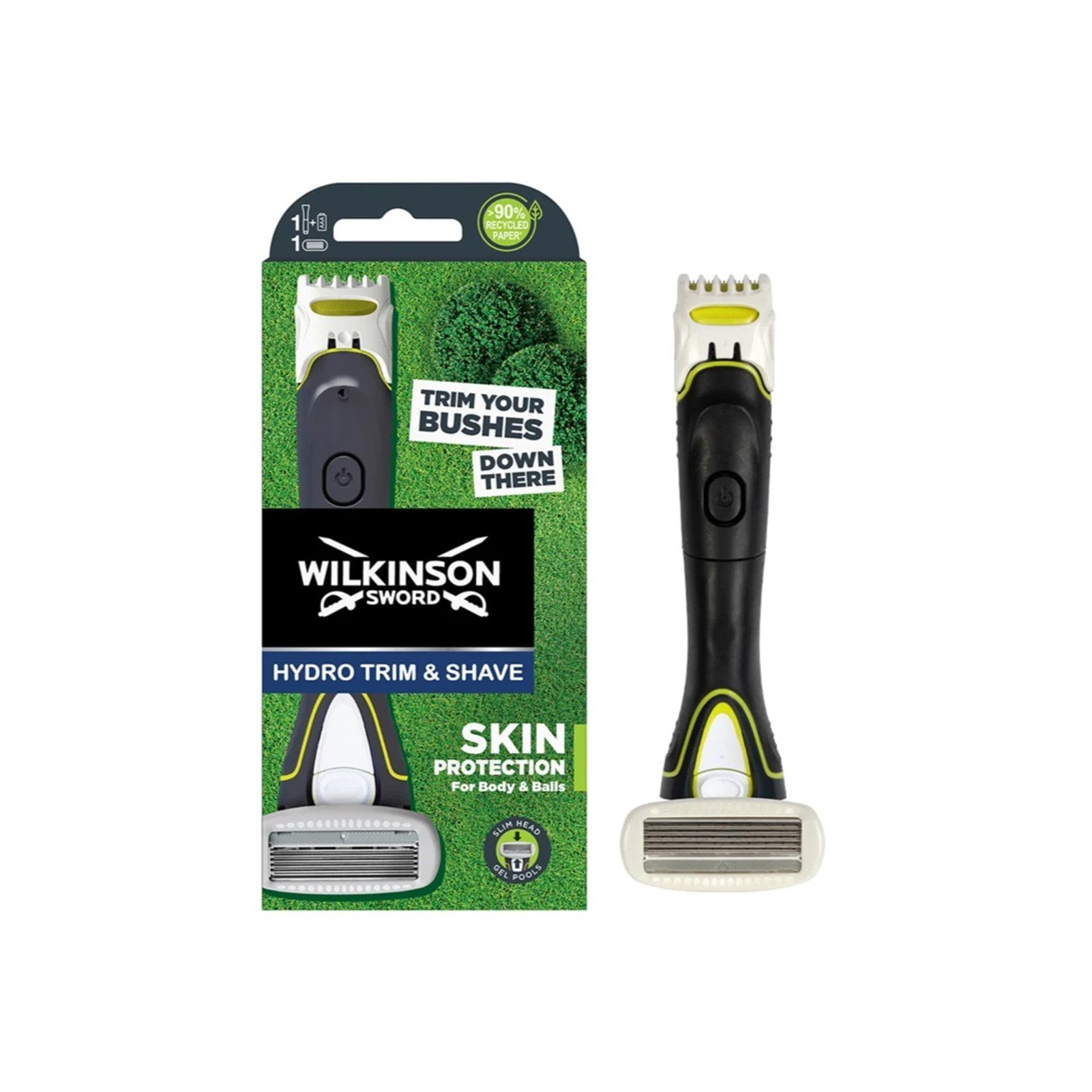 Wilkinson Sword Hydro Trim & Shave Skin Protection for Body & Balls ...